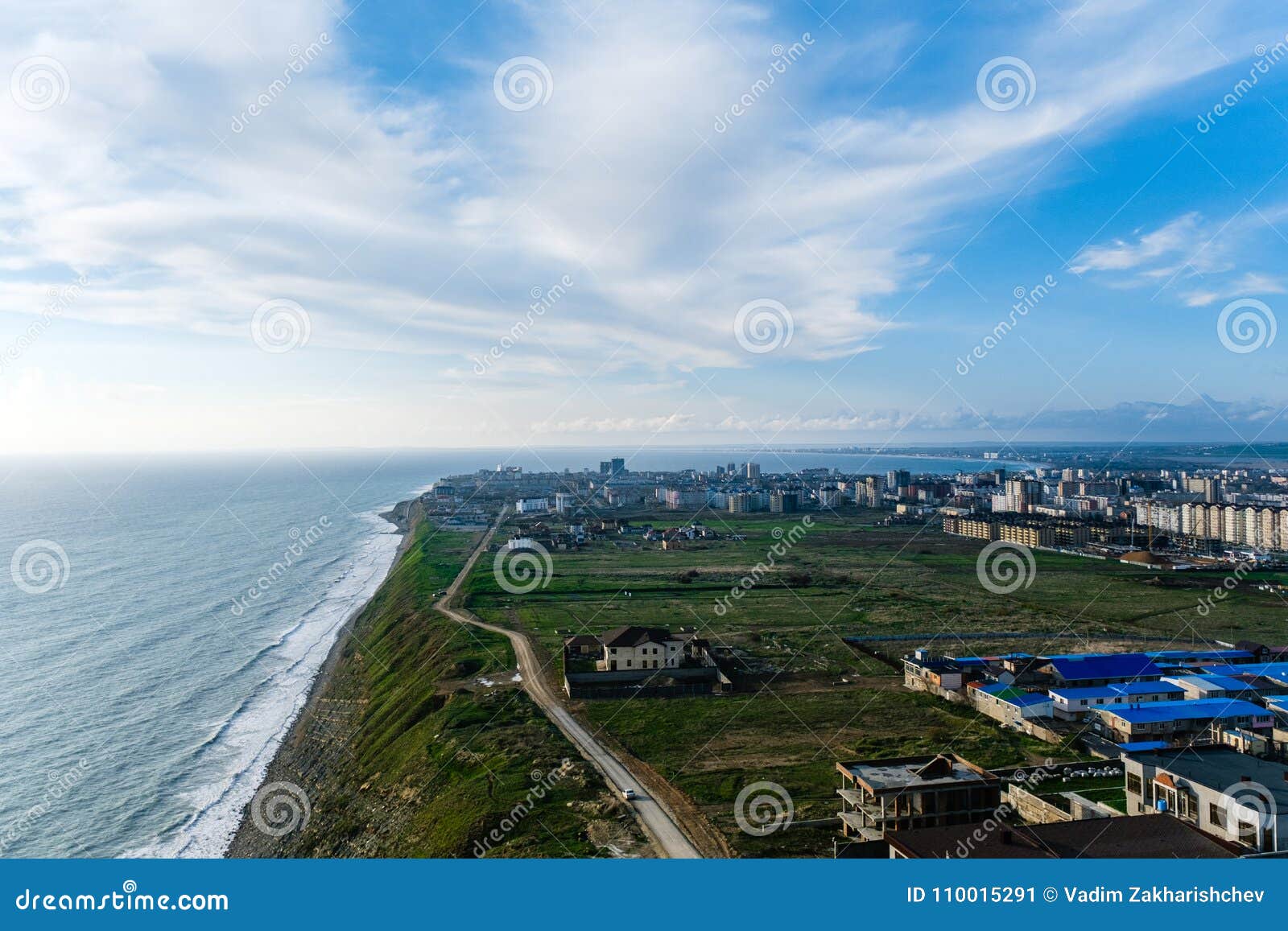 Beautiful View of the City of Anapa Stock Image - Image of wave, ocean ...