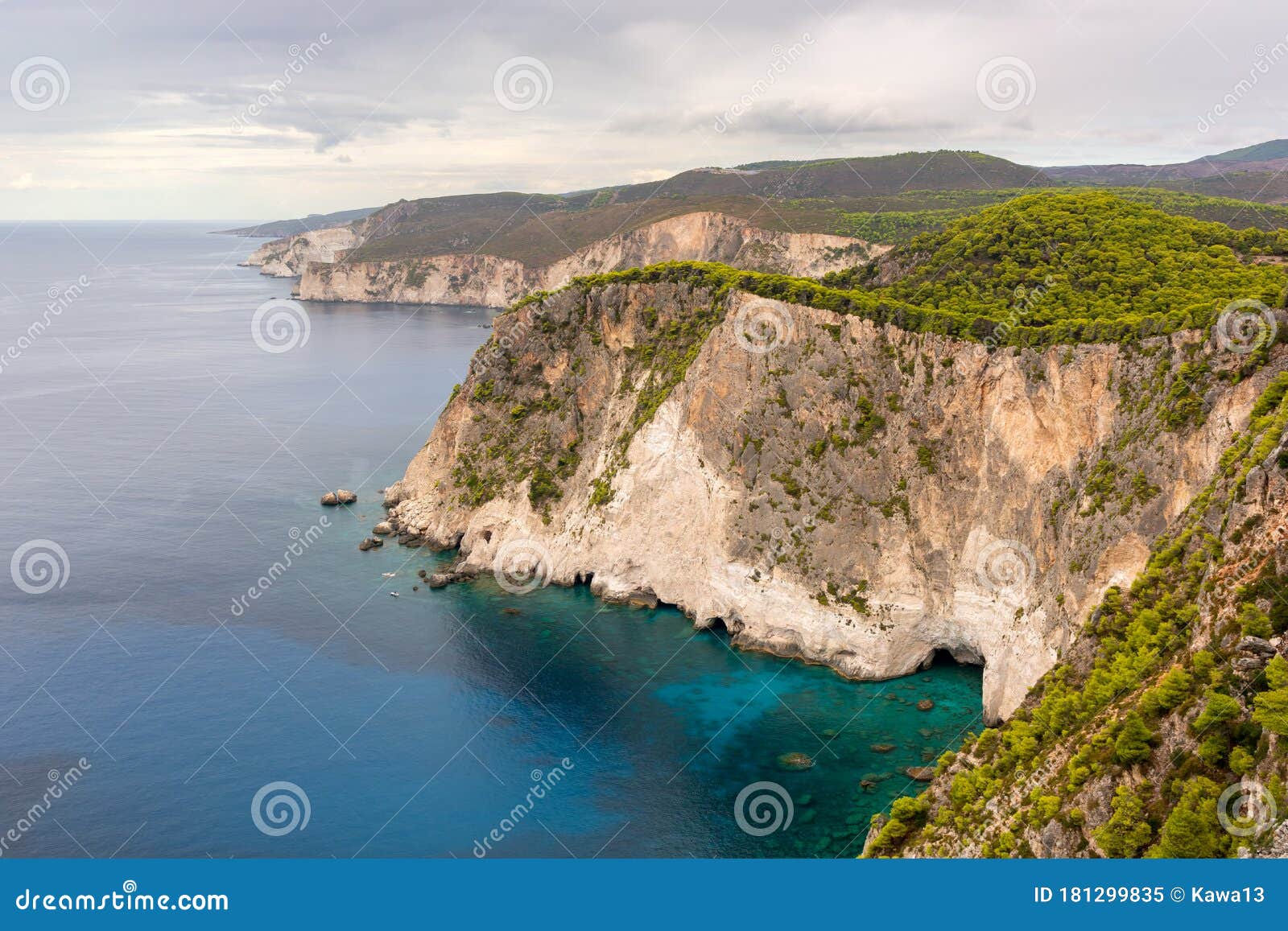 Beautiful View of Cliffs of Keri on Zakynthos Stock Image - Image of ...