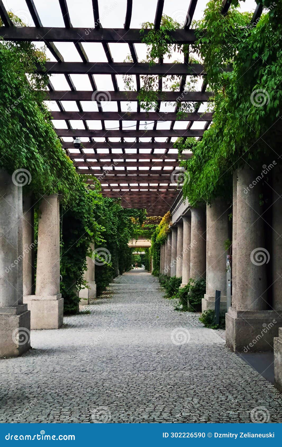 Beautiful View of the Concrete Structures in the Park. Stock Photo ...