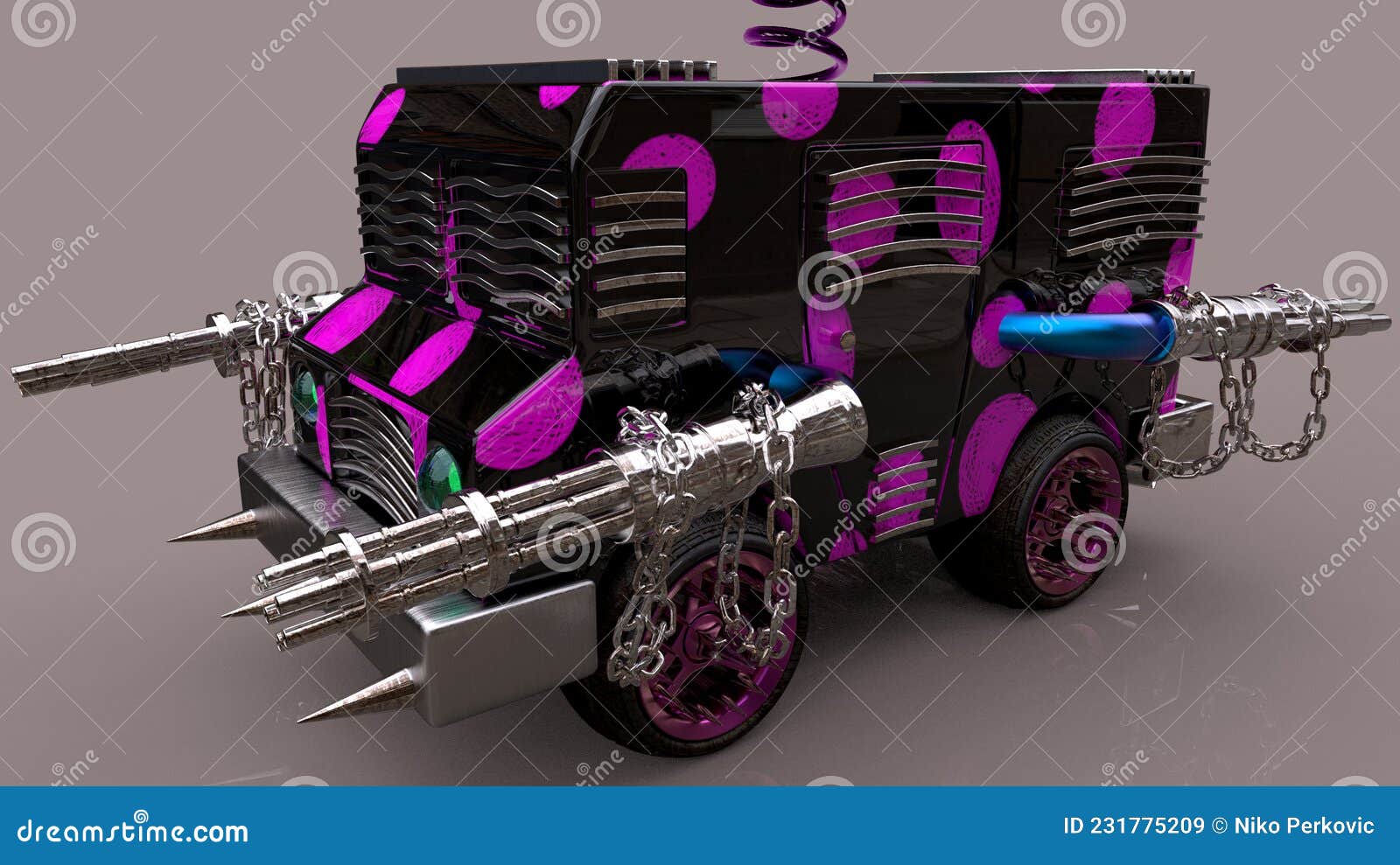 DARKTOOTH BOSS FRONT LEFT SIDE VIEW Stock Illustration - Illustration ...