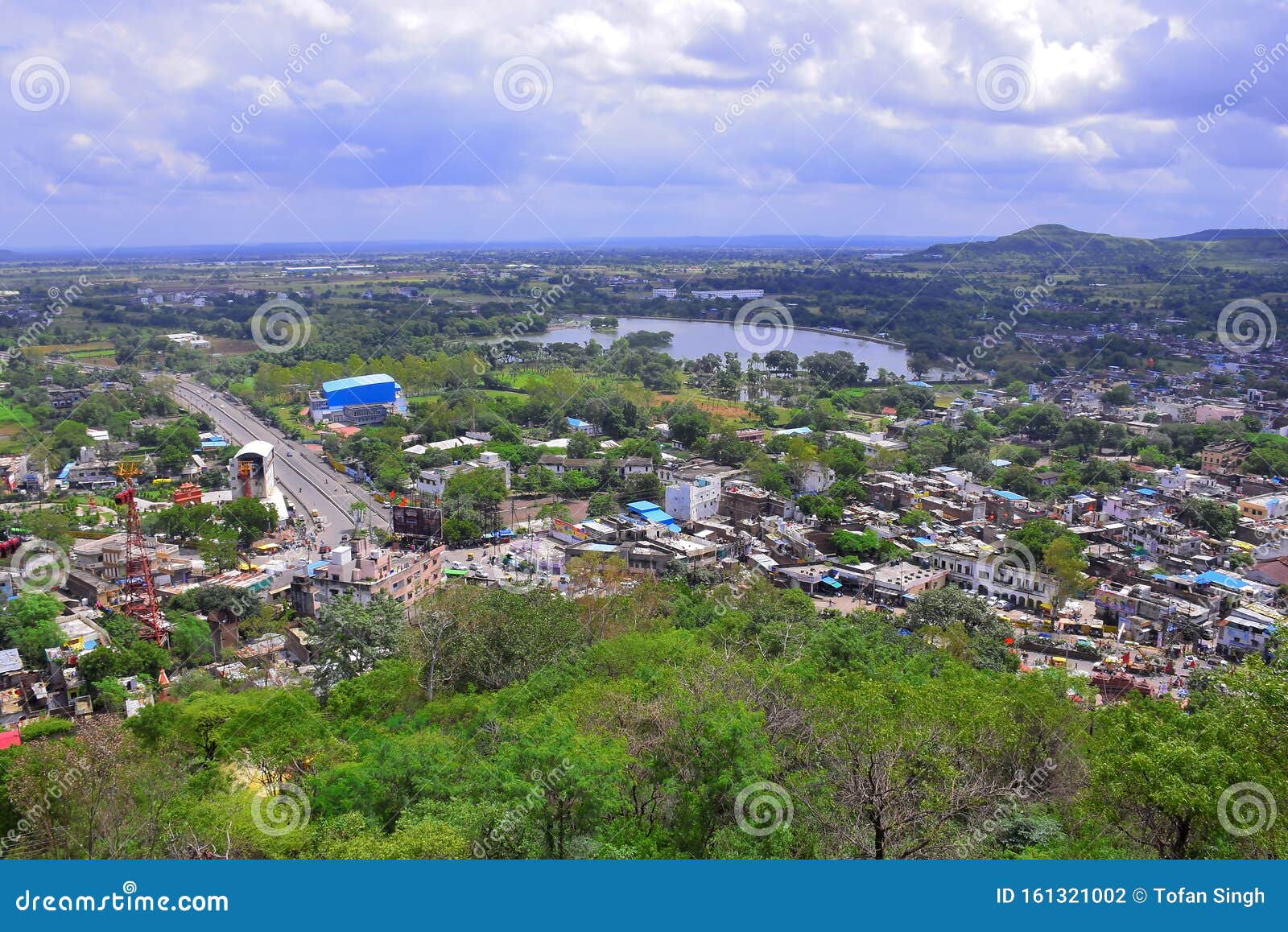 Beautiful View of Dewas City and from the Top of the Hill Stock Photo ...