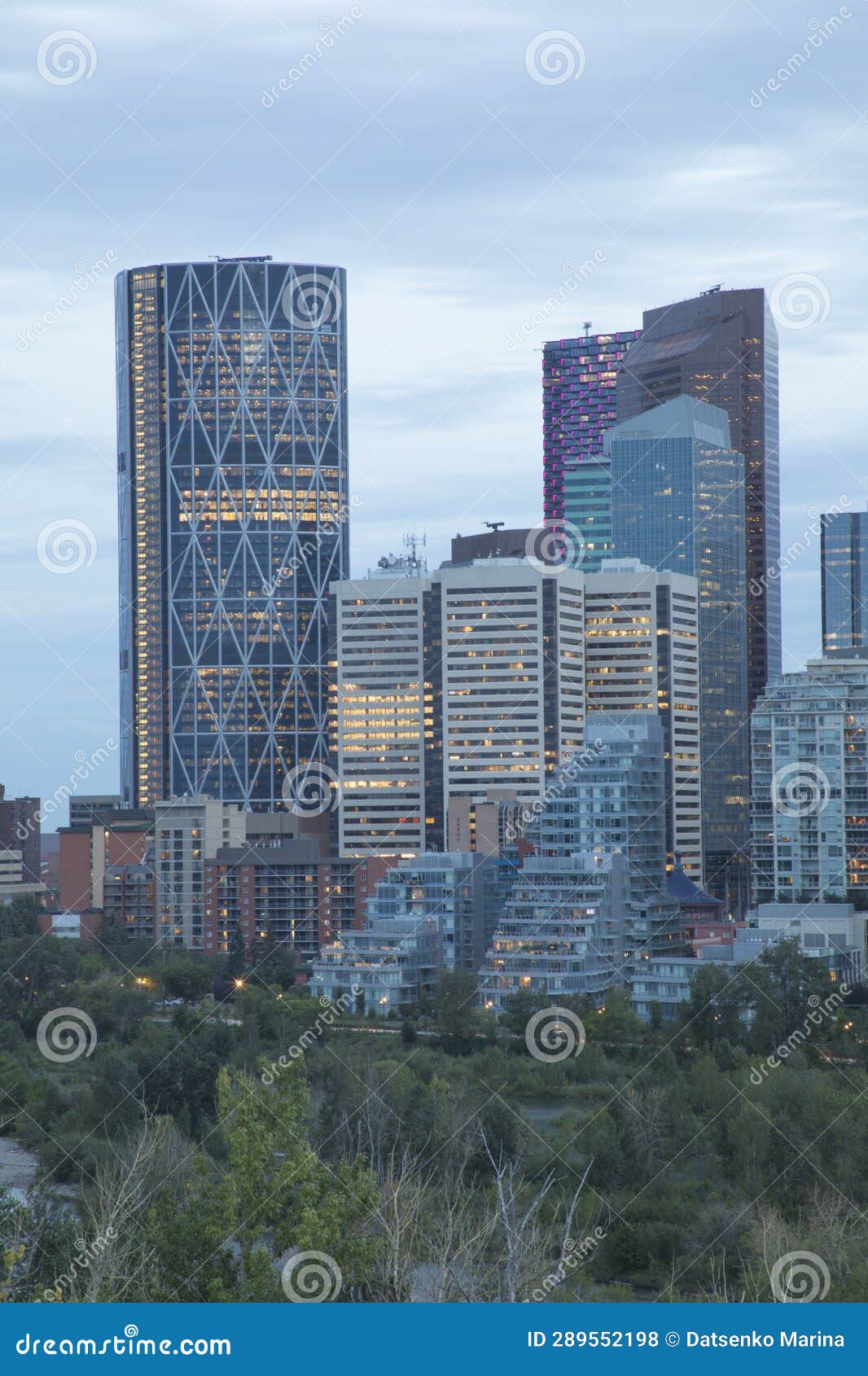 Beautiful View of the Downtown in Calgary Stock Photo - Image of ...