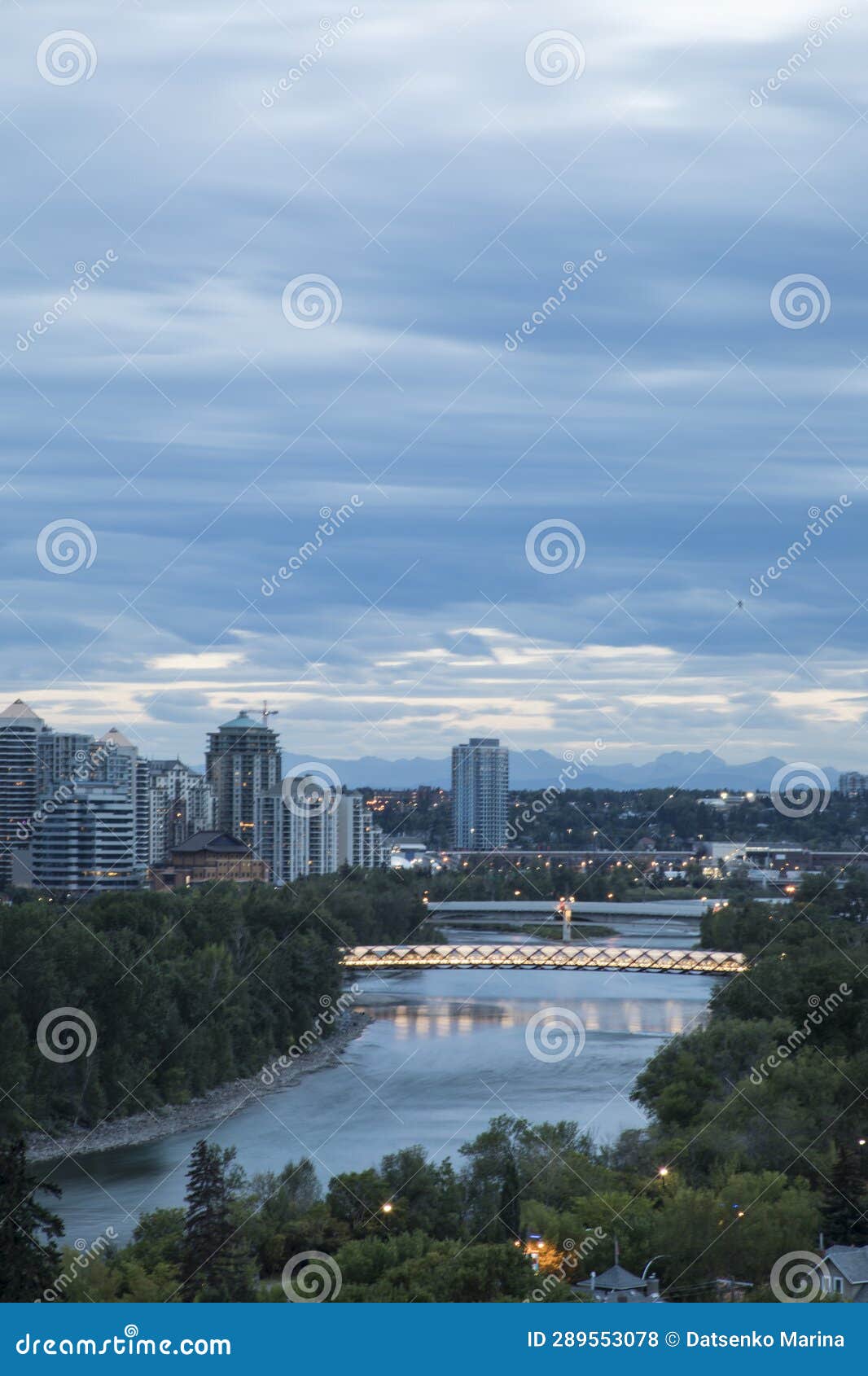 Beautiful View of the Downtown in Calgary Stock Photo - Image of tower ...