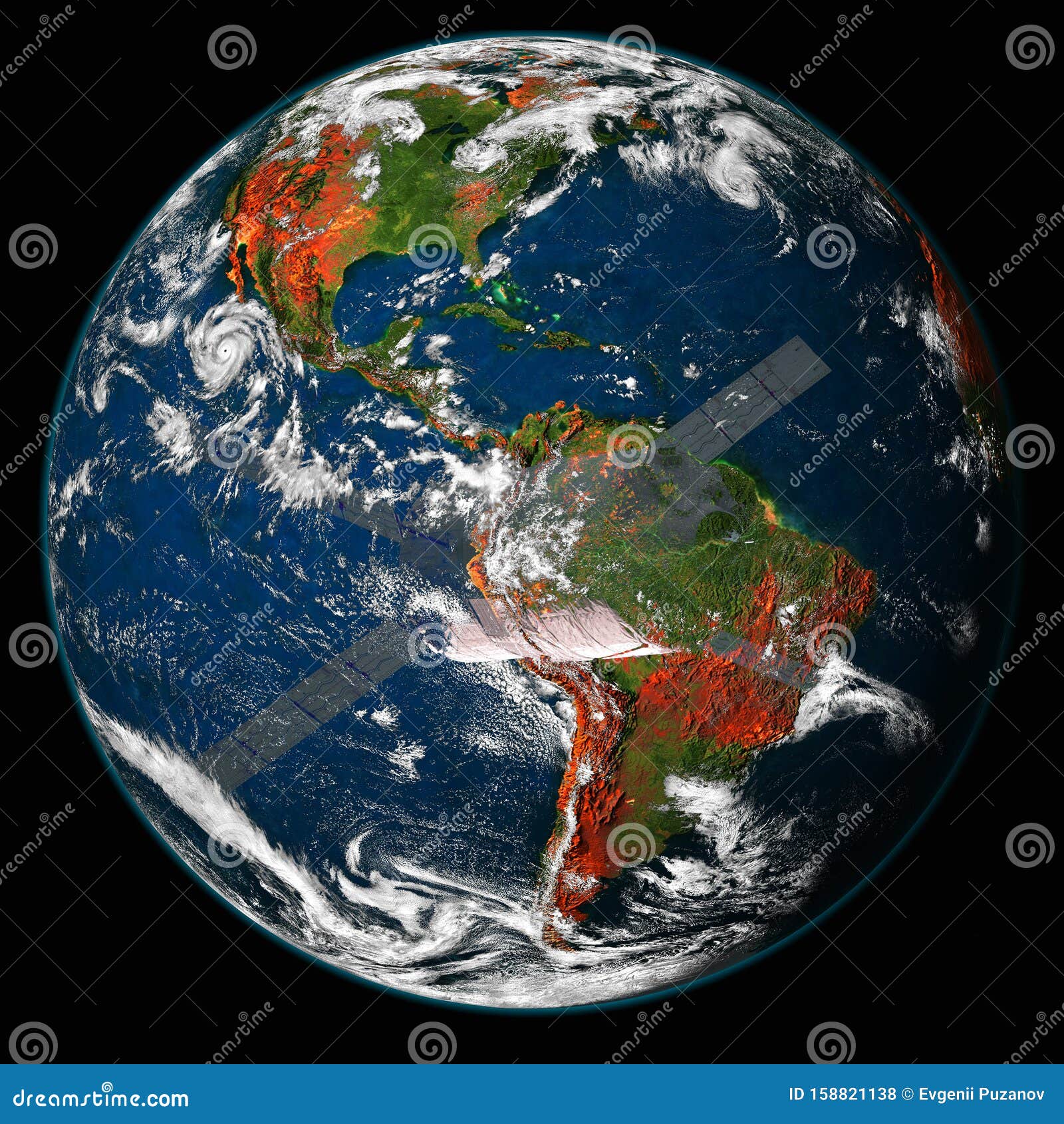Beautiful View of Earth from Space. Elements of this Image Furnished by ...