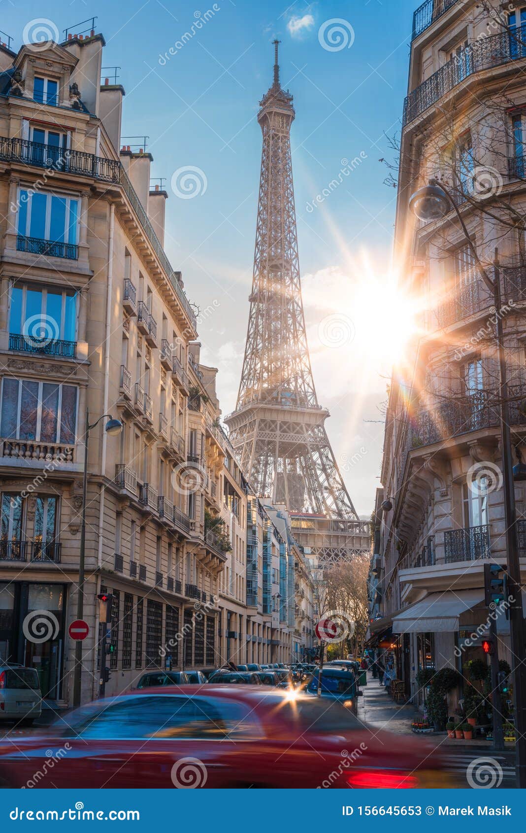 Beautiful View of the Eiffel Tower in Paris, France Stock Image - Image ... Beautiful View of the Eiffel Tower in Paris, France Stock Image - Image ...