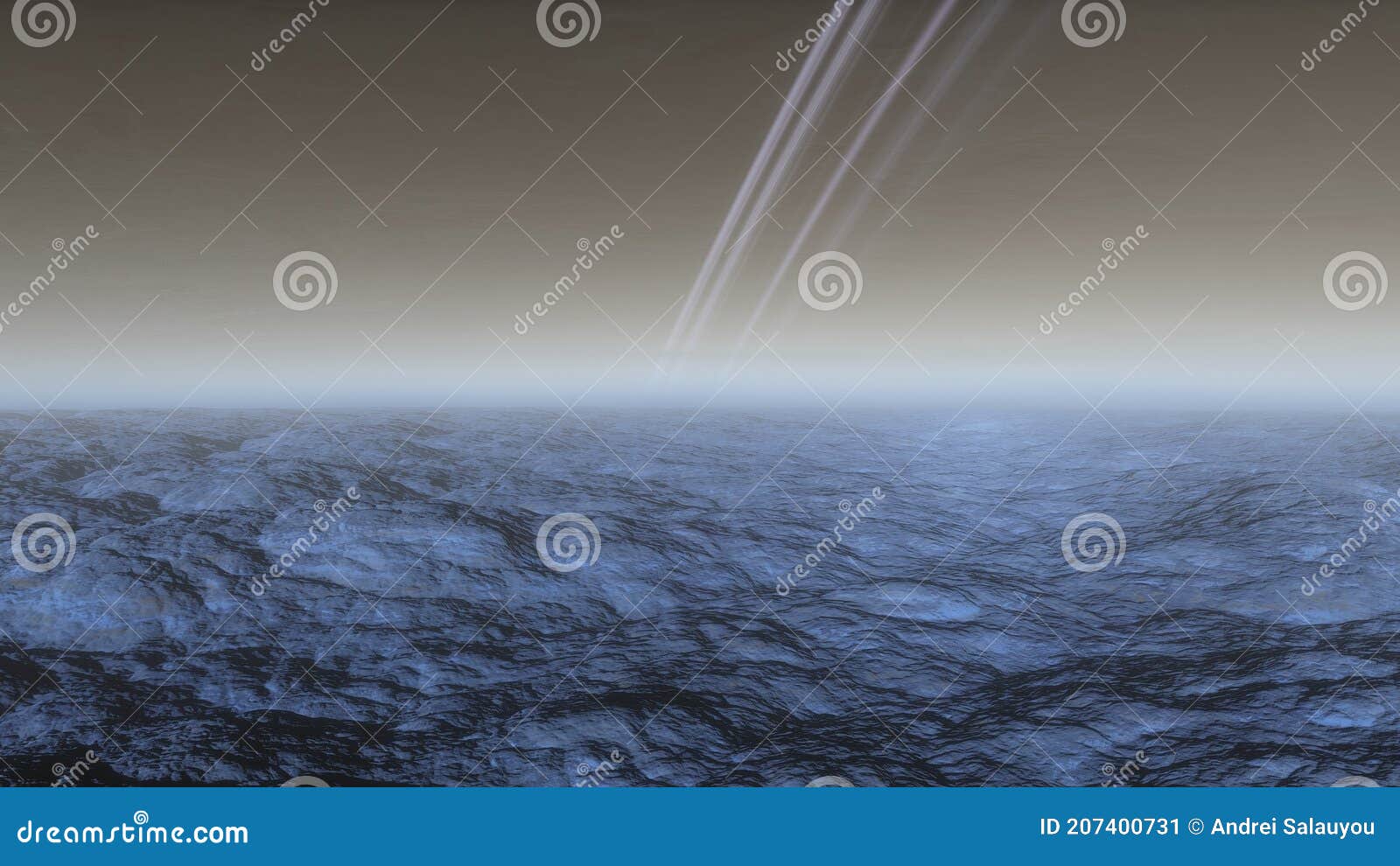 Beautiful View from an Exoplanet, a View from an Alien Planet, a ...