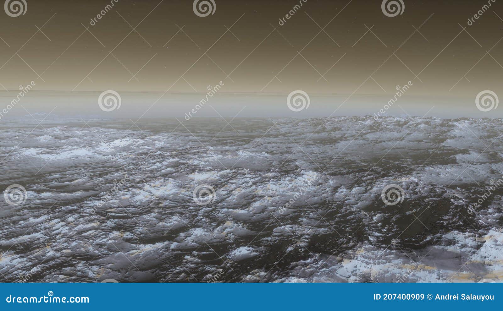 Beautiful View from an Exoplanet, a View from an Alien Planet, a ...