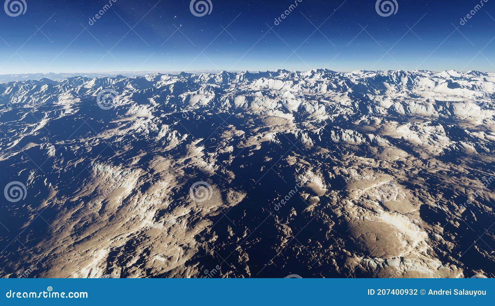 Beautiful View from an Exoplanet, a View from an Alien Planet, a ...