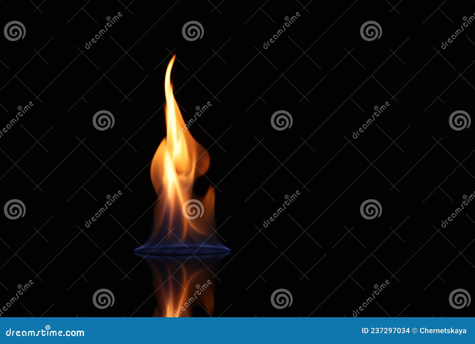 Beautiful View of Flaming Vodka on Black Background Stock Photo - Image ...