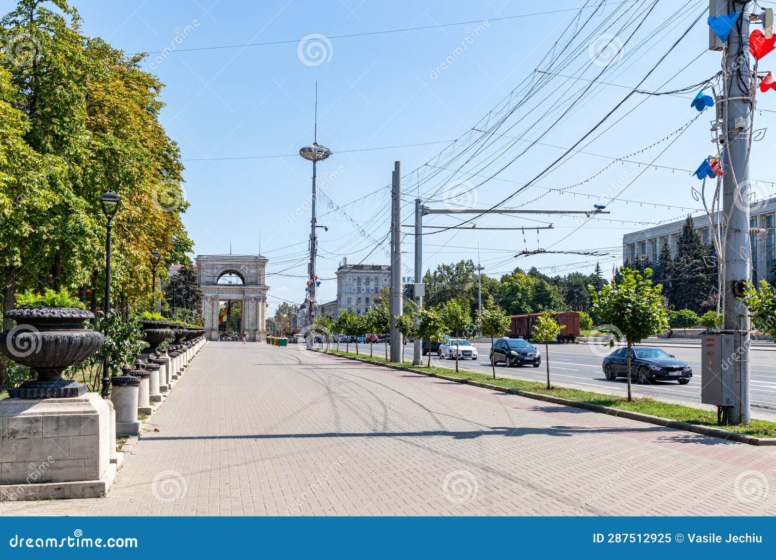 Beautiful View Footage of the Capital of the Moldova Stock Image ...