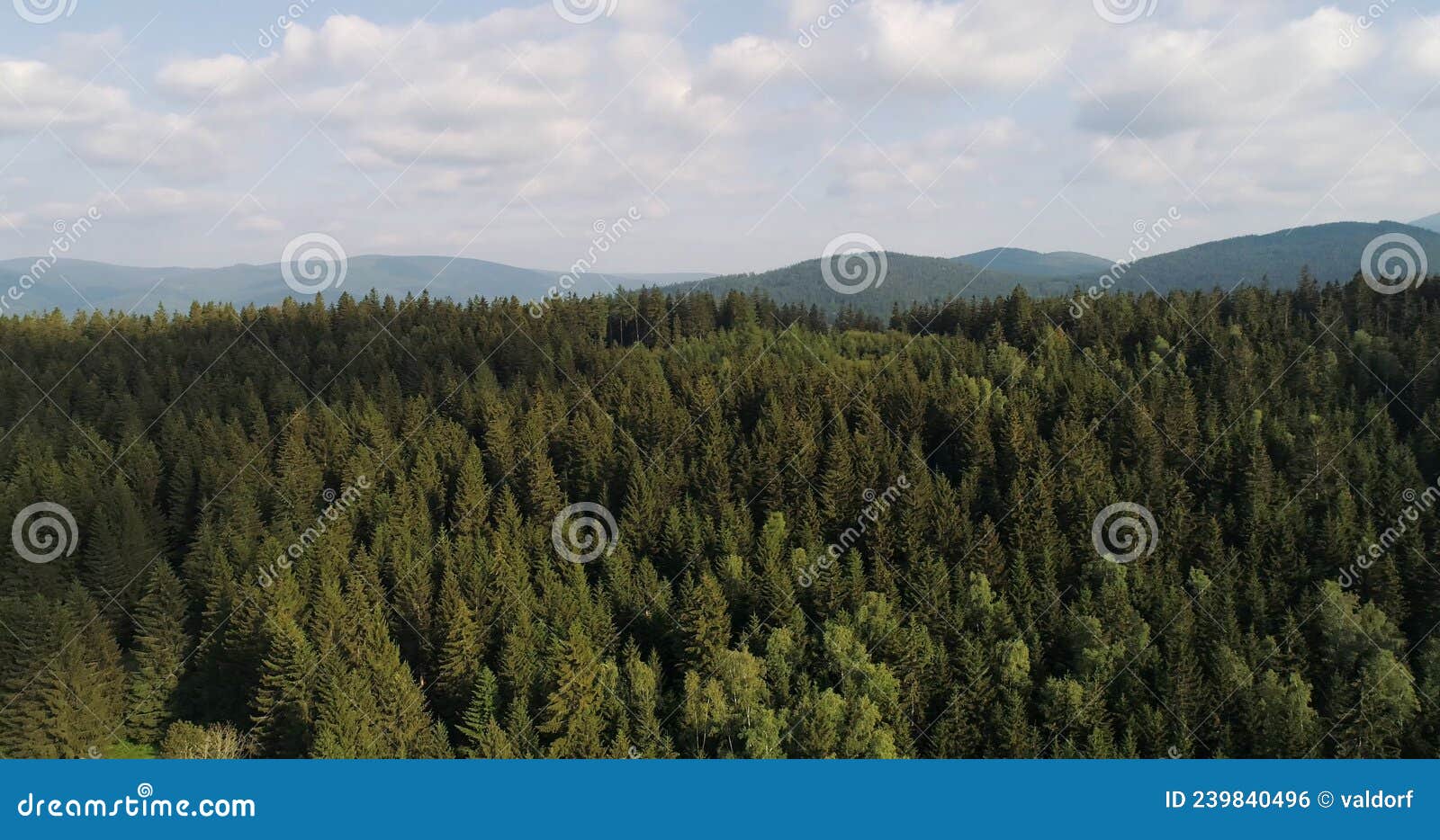 Beautiful View of Forest and Fields Aerial Stock Photo - Image of hill ...
