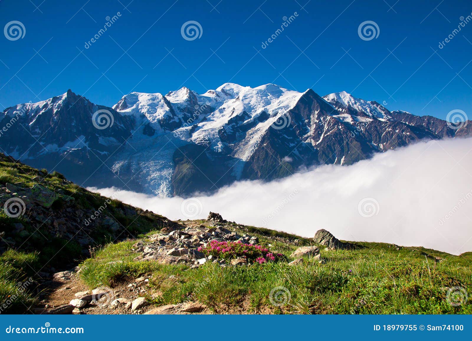 A Beautiful View of the French Alps Stock Image - Image of nature ...