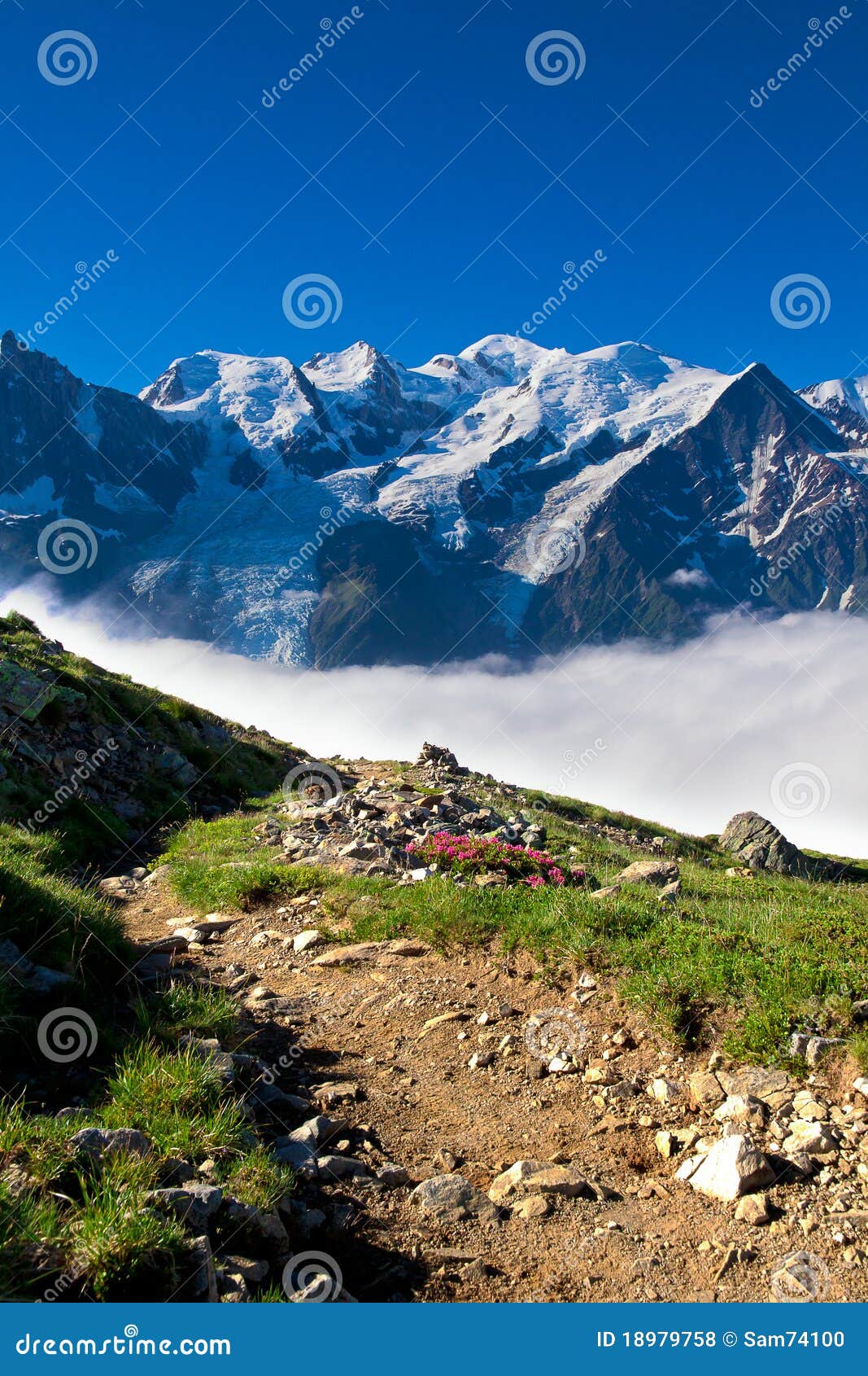 A Beautiful View of the French Alps Stock Photo - Image of hiking ...
