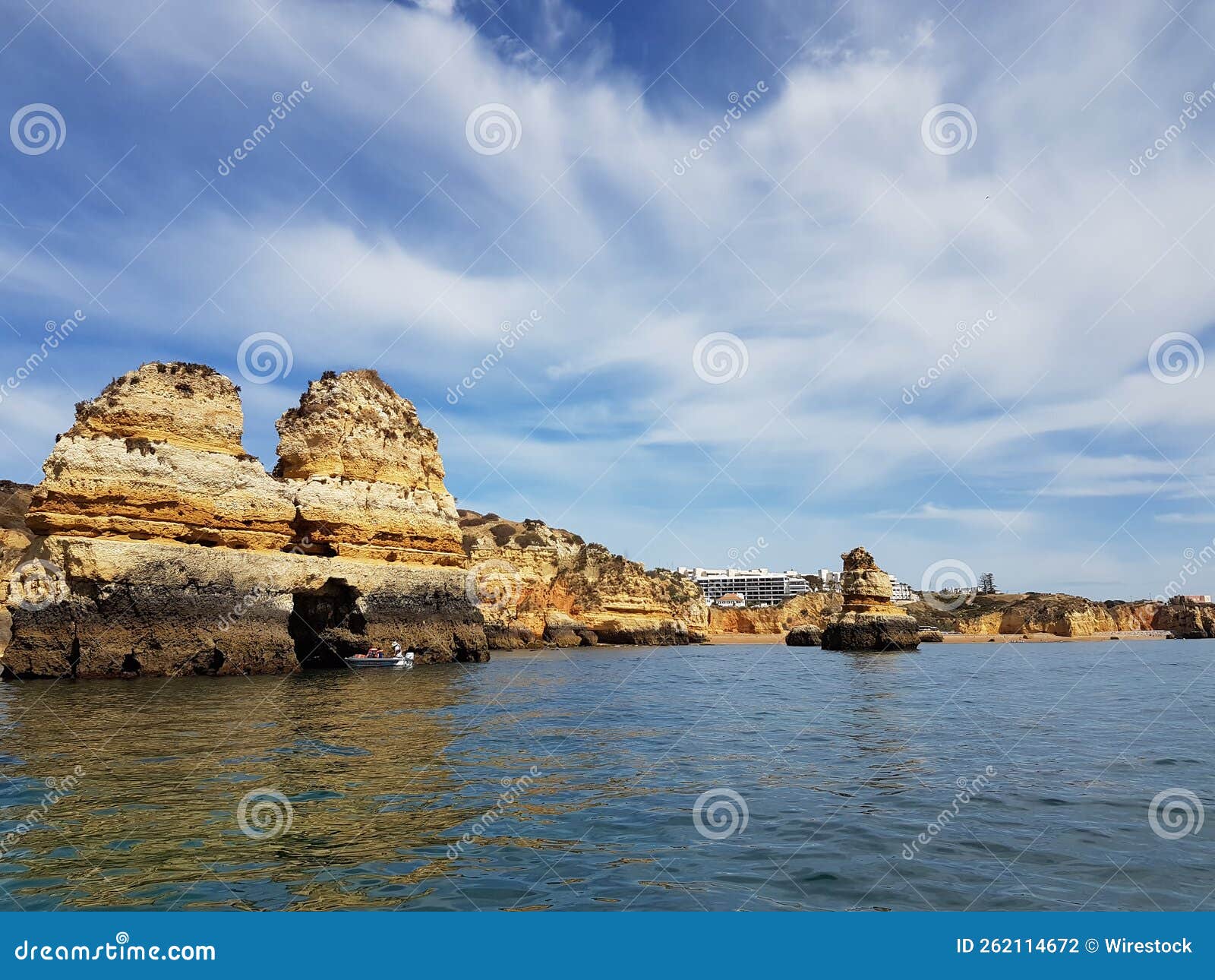 Beautiful View of the Gigantic Cliff in the Ocean on a Sunny Summer Day ...