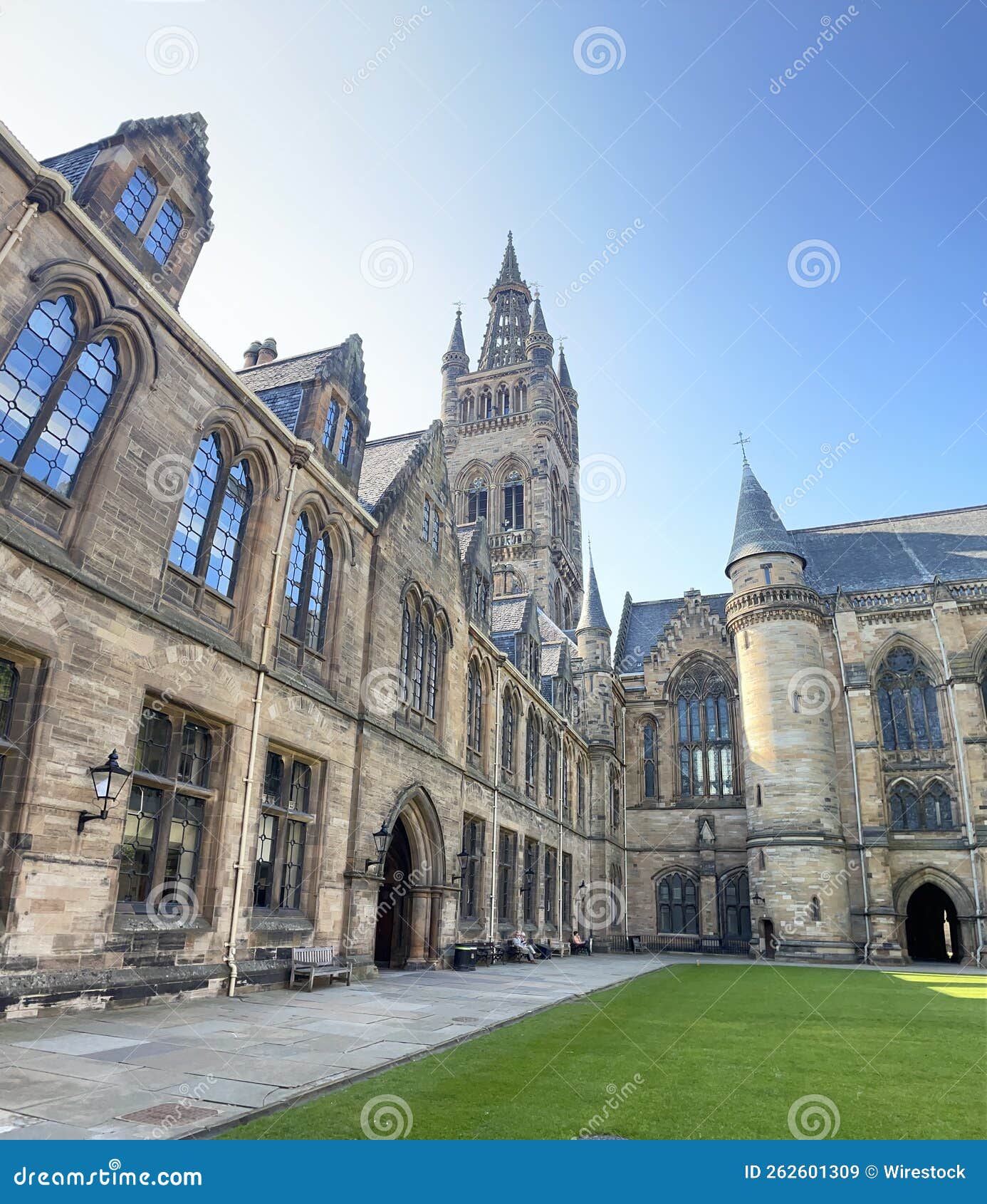Beautiful View of a Glasgow University Facade Stock Image - Image of ...