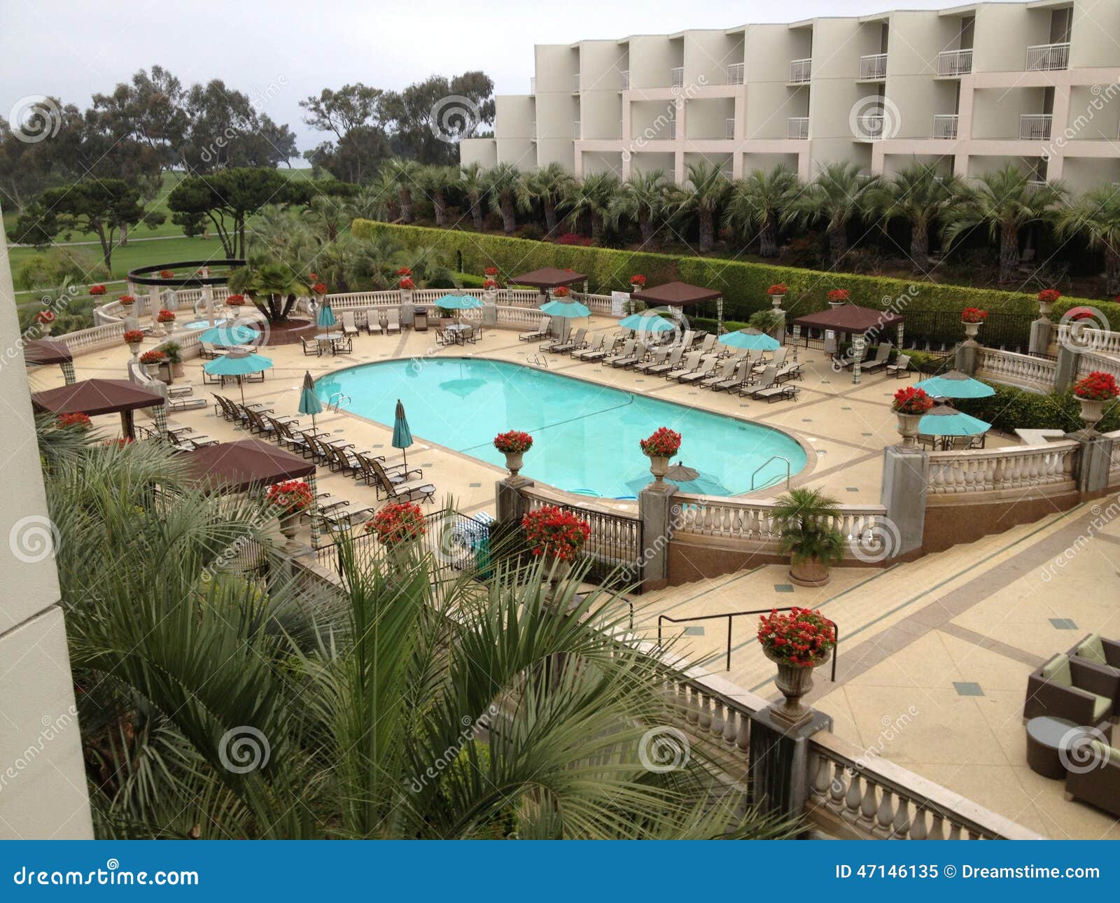 A Beautiful View of a Golf Park and a Hotel Editorial Image - Image of ...