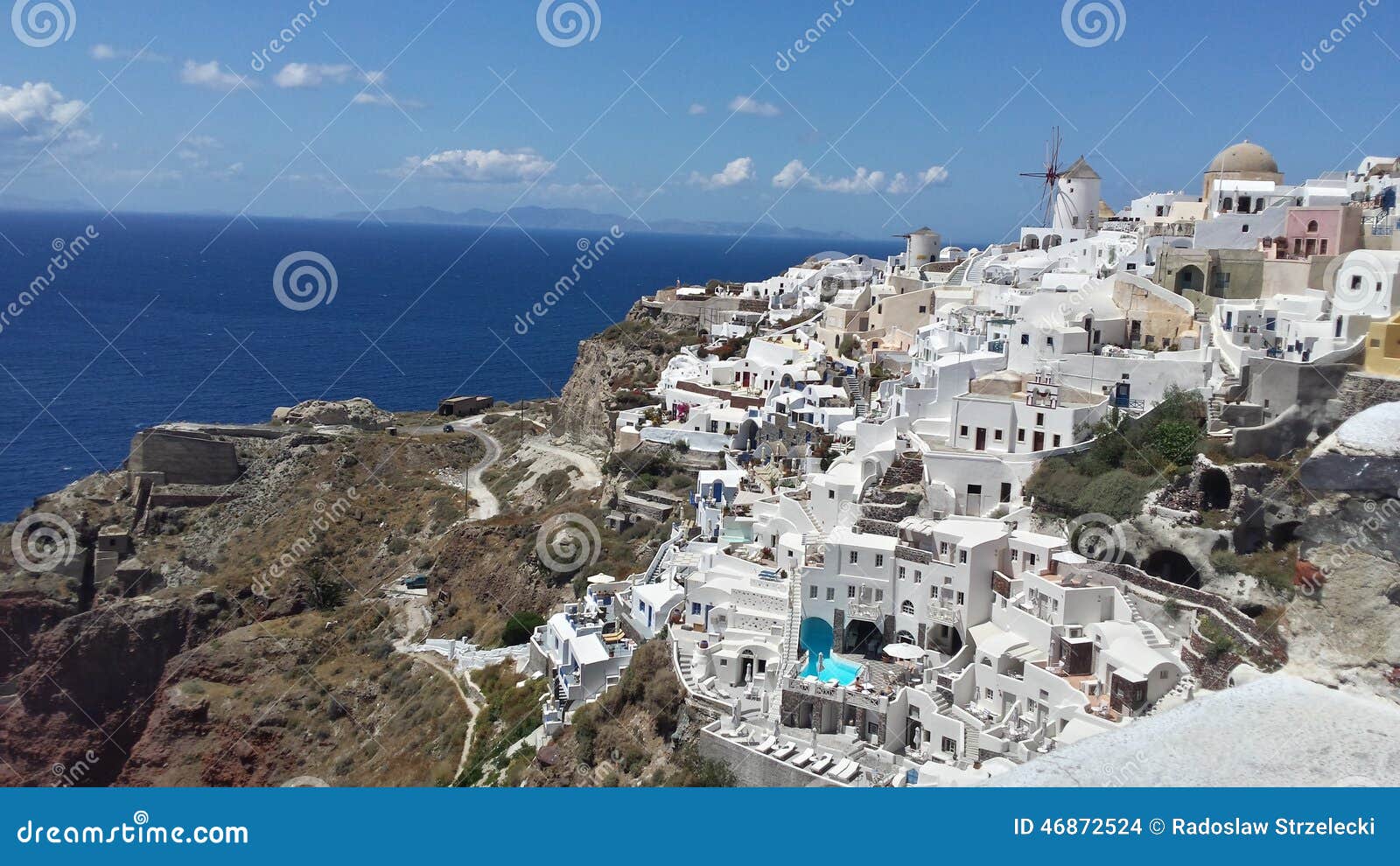 Beautiful view stock photo. Image of view, greec, town - 46872524