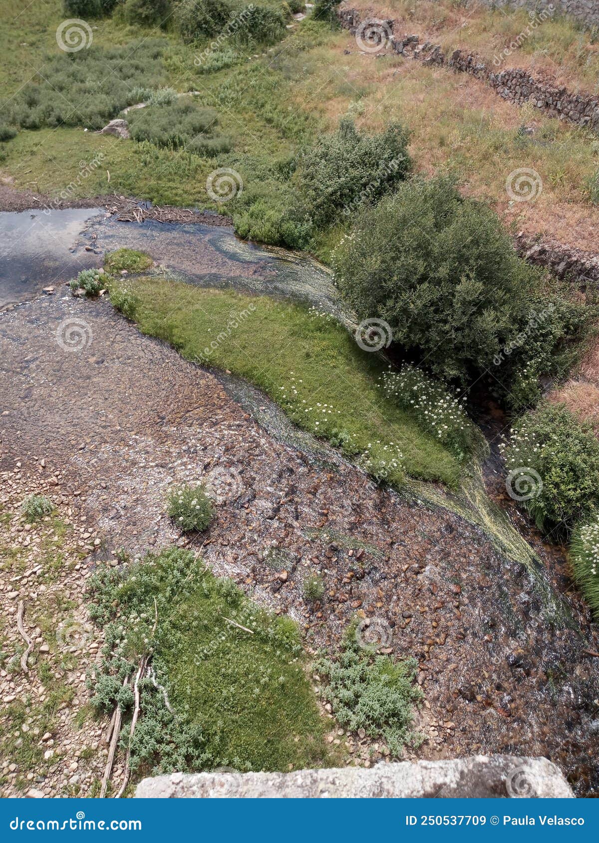 Beautiful View of a Green Meander of the River Eresma As it Passes ...