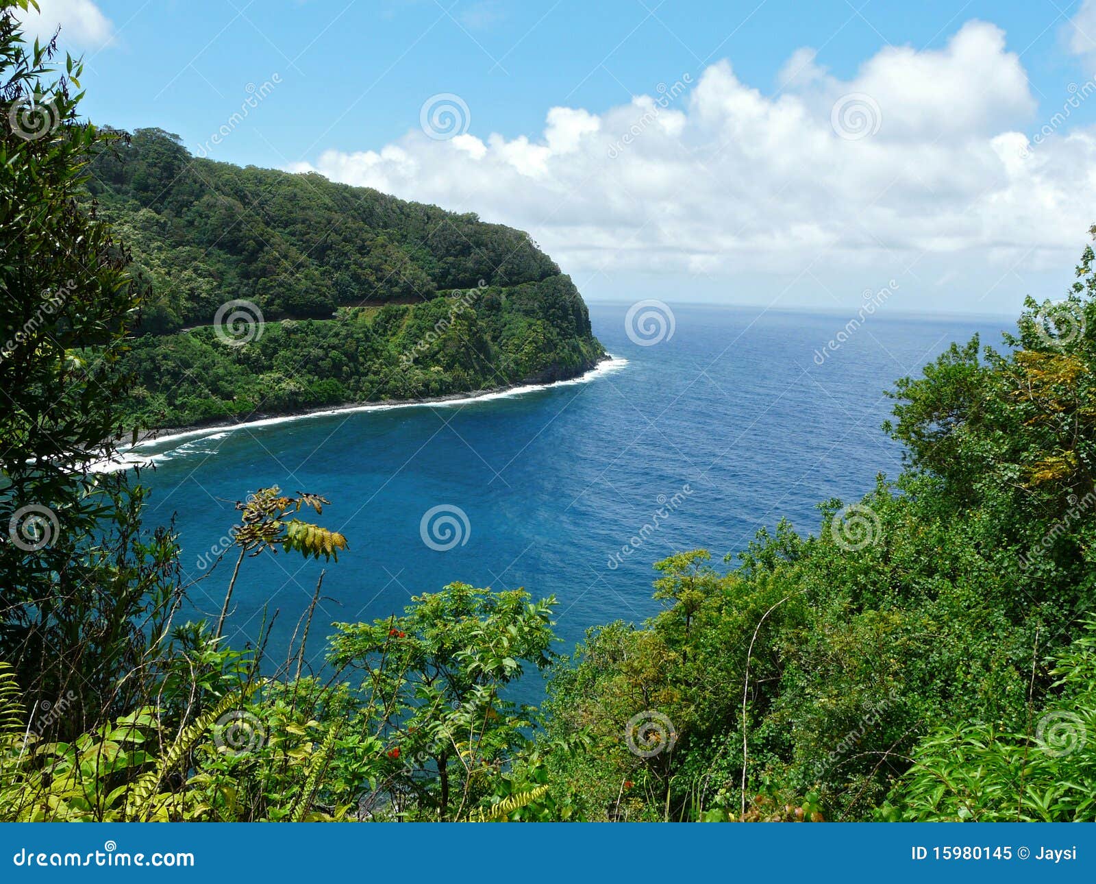 Beautiful view, Hawaii stock image. Image of stone, rock - 15980145