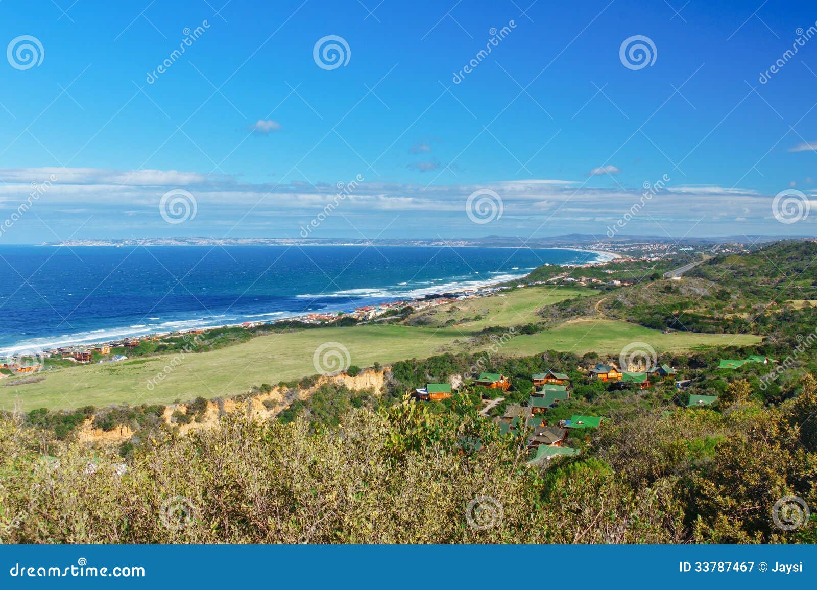 Beautiful view of Hermanus stock image. Image of beauty - 33787467