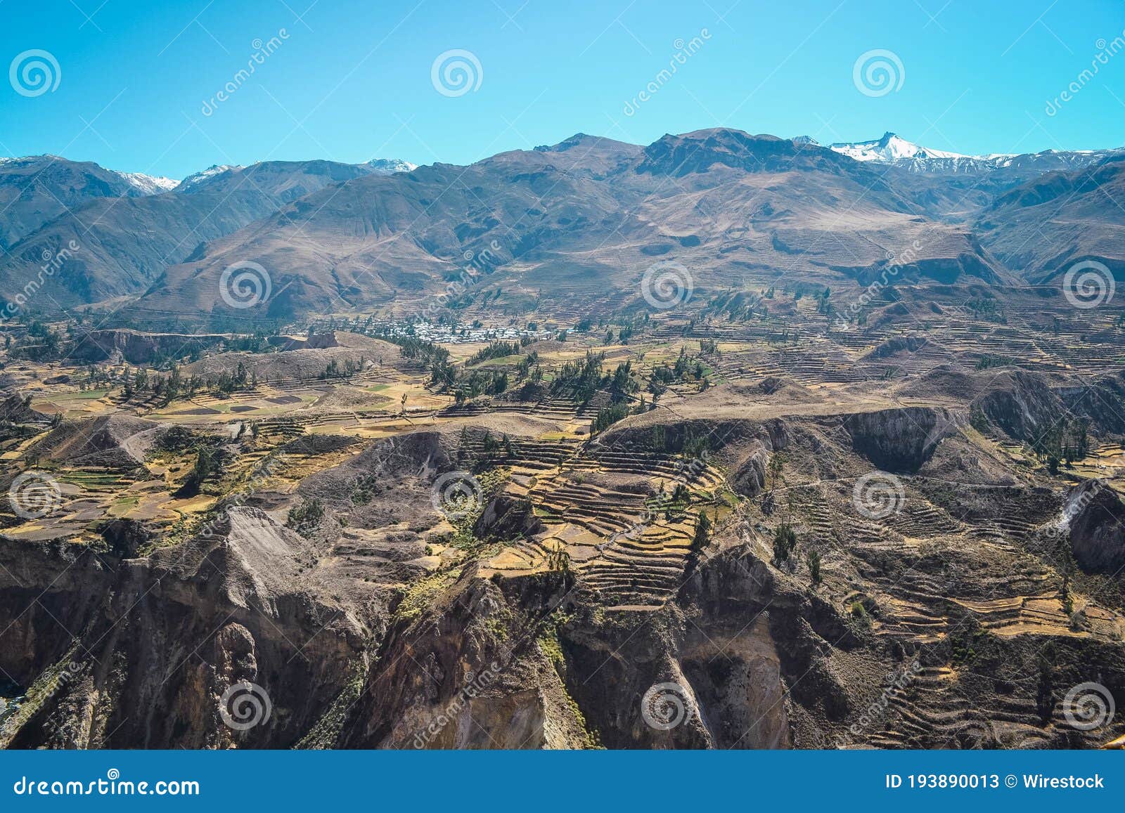 Beautiful View of the Highlands of Peru during Daylight Stock Image ...