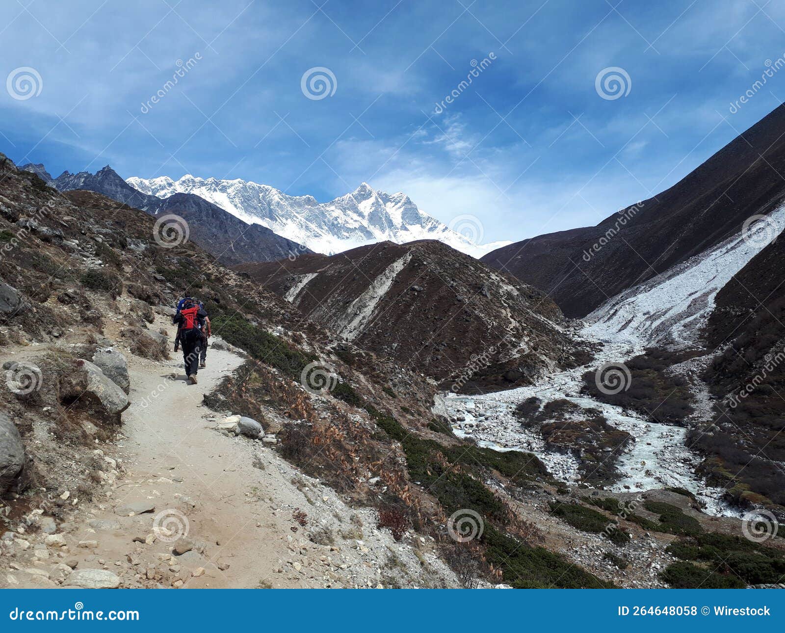Beautiful View of Himalayas Trek Stock Photo - Image of travel, high ...