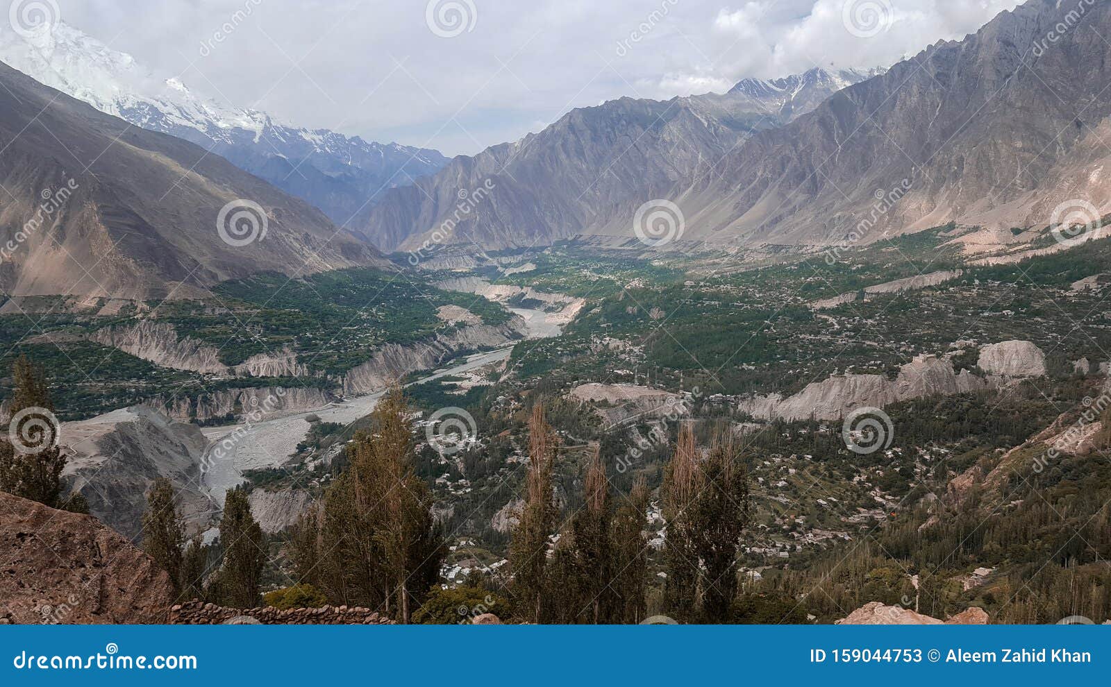 Beautiful View of Hunza Valley, Gilgit Baltitstan, Stock Image - Image ...