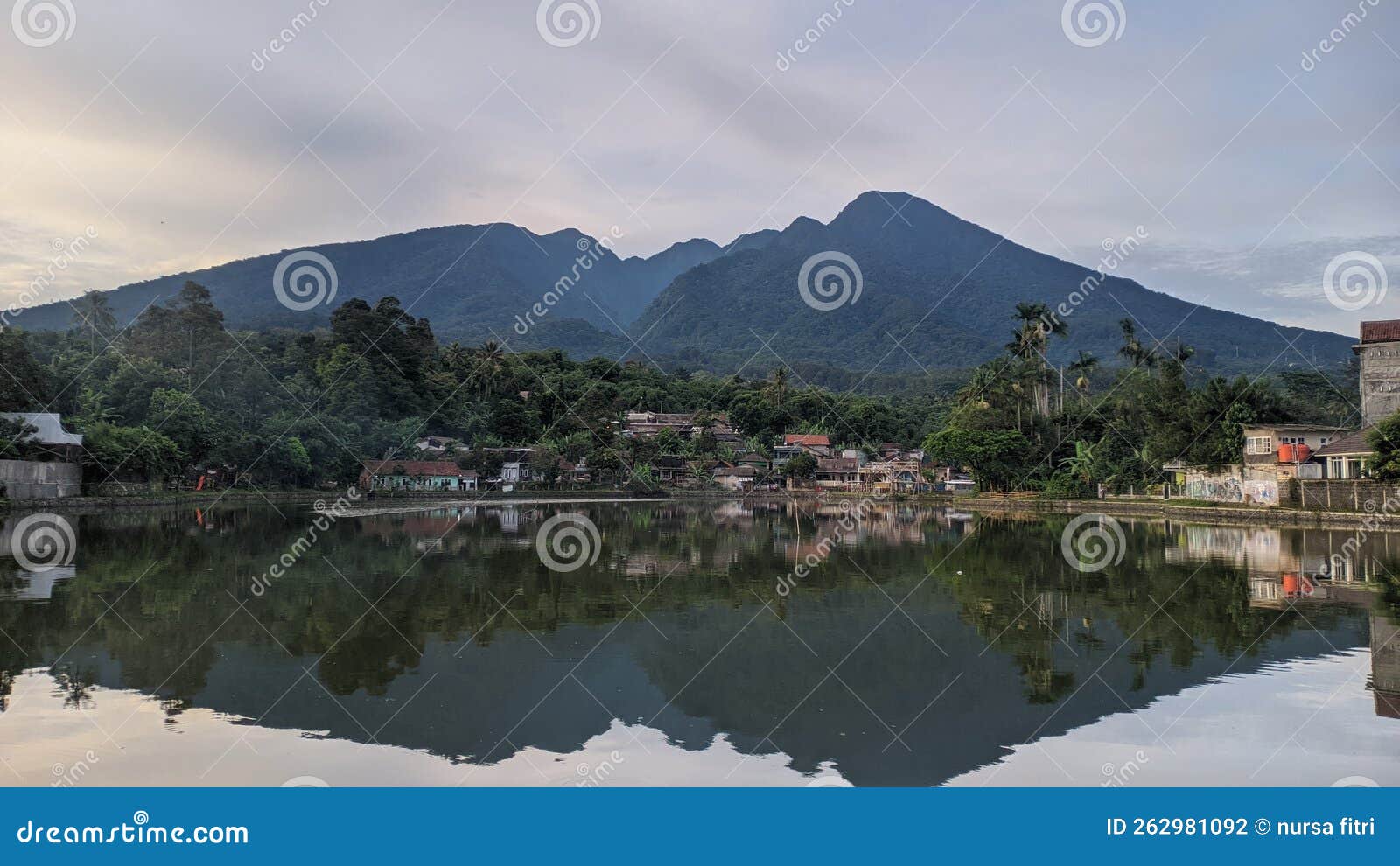 Beautiful View of Indonesian Mountain Bogor Stock Photo - Image of ...
