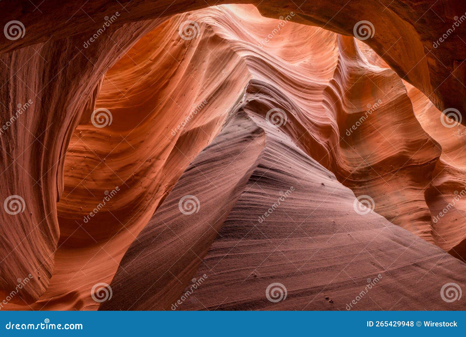 Beautiful View of the Inside of a Canyon with Light Coming through it ...