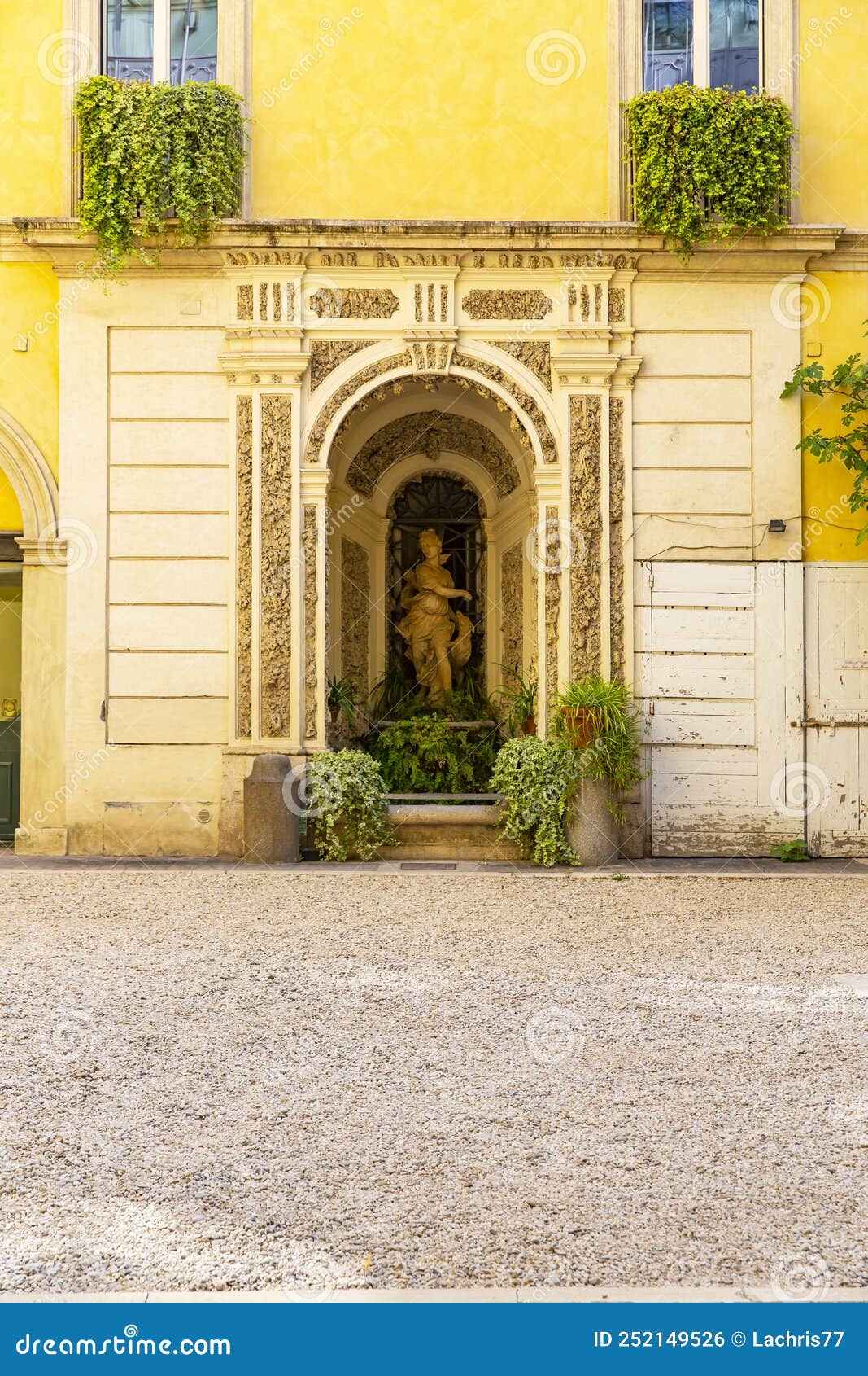 Beautiful View Inside a Palace in Rome Stock Photo - Image of arch ...