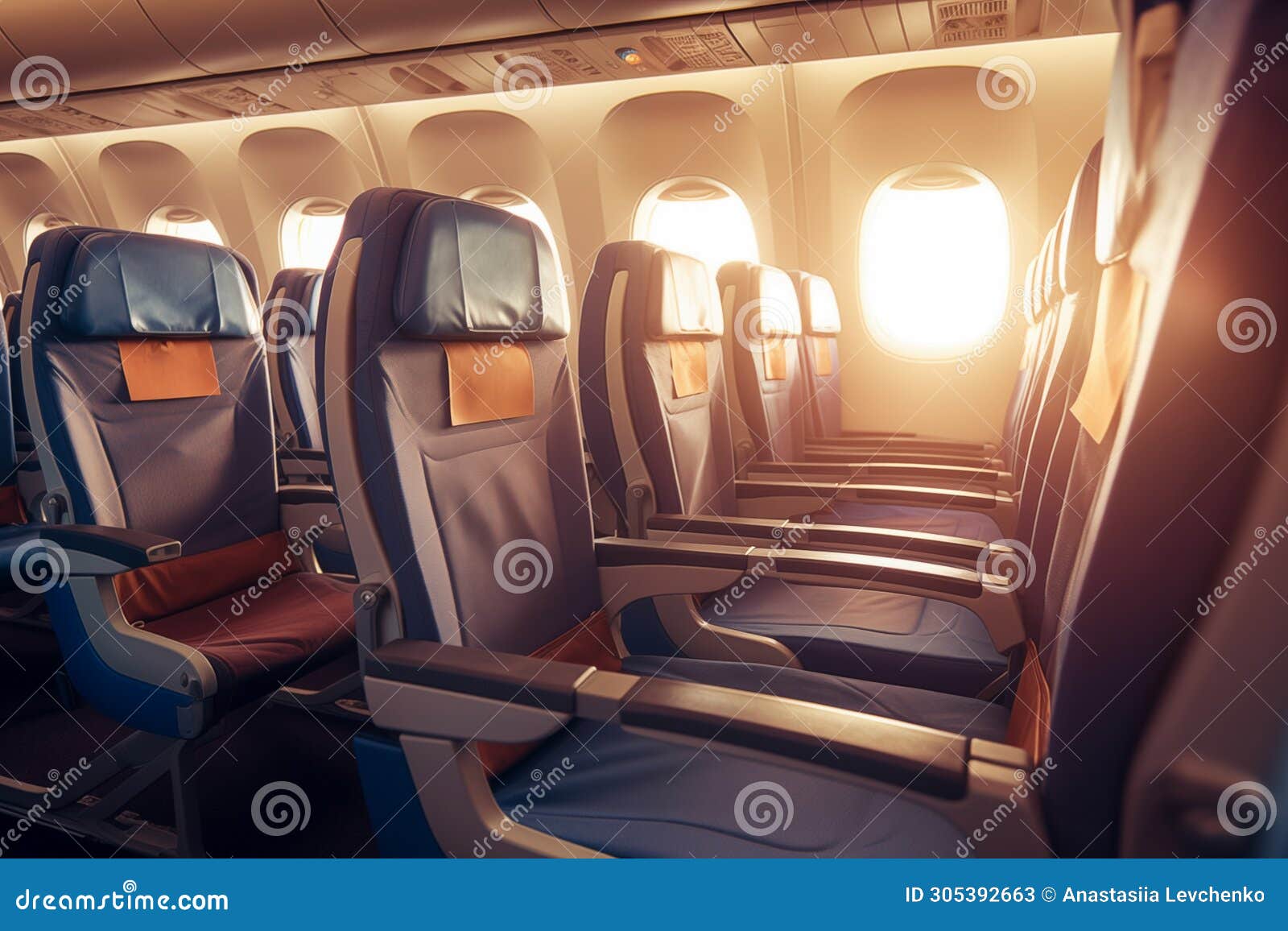 Beautiful View from Inside the Plane. Travel Advertising Stock ...