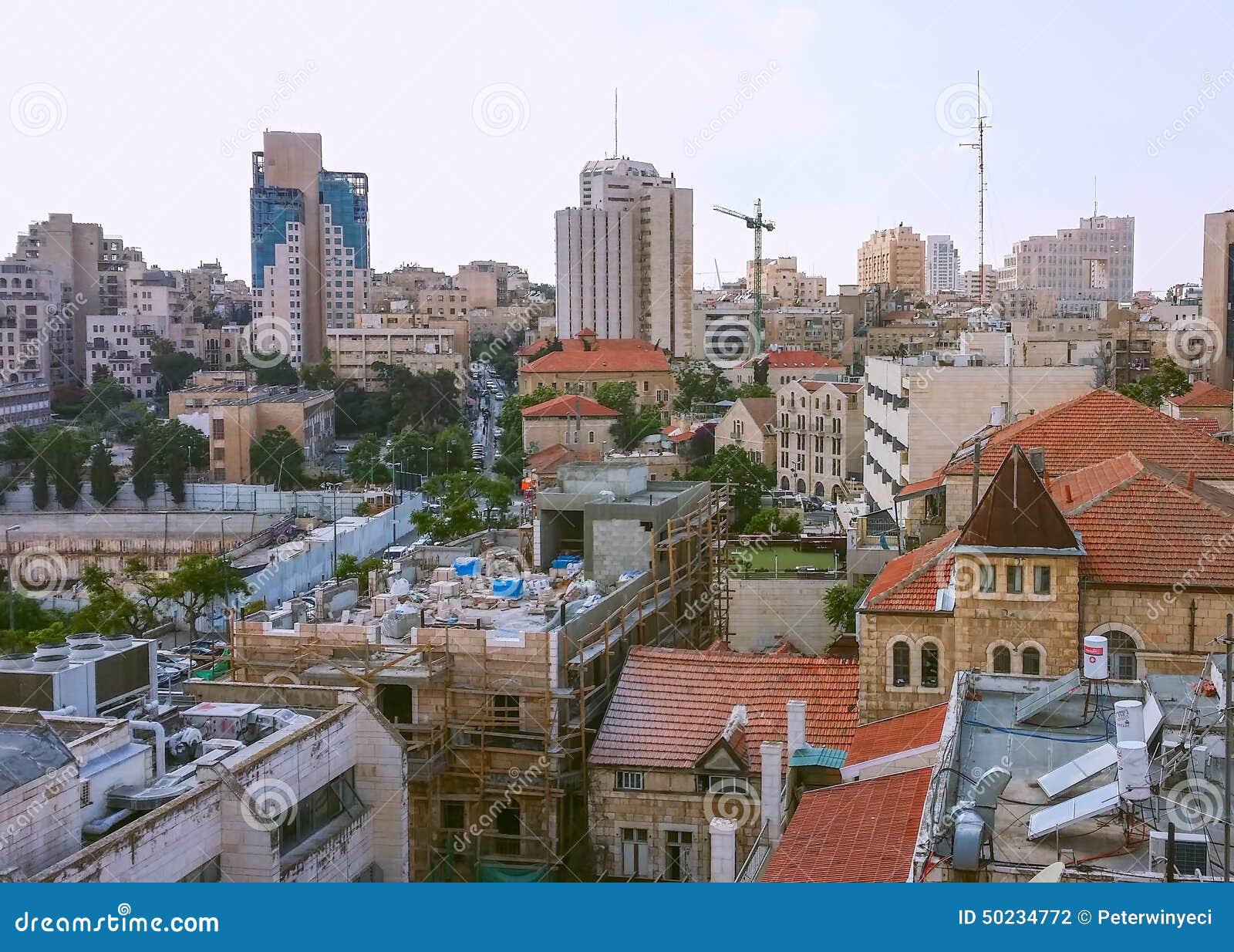 Beautiful View of Jerusalem Editorial Photography - Image of city ...