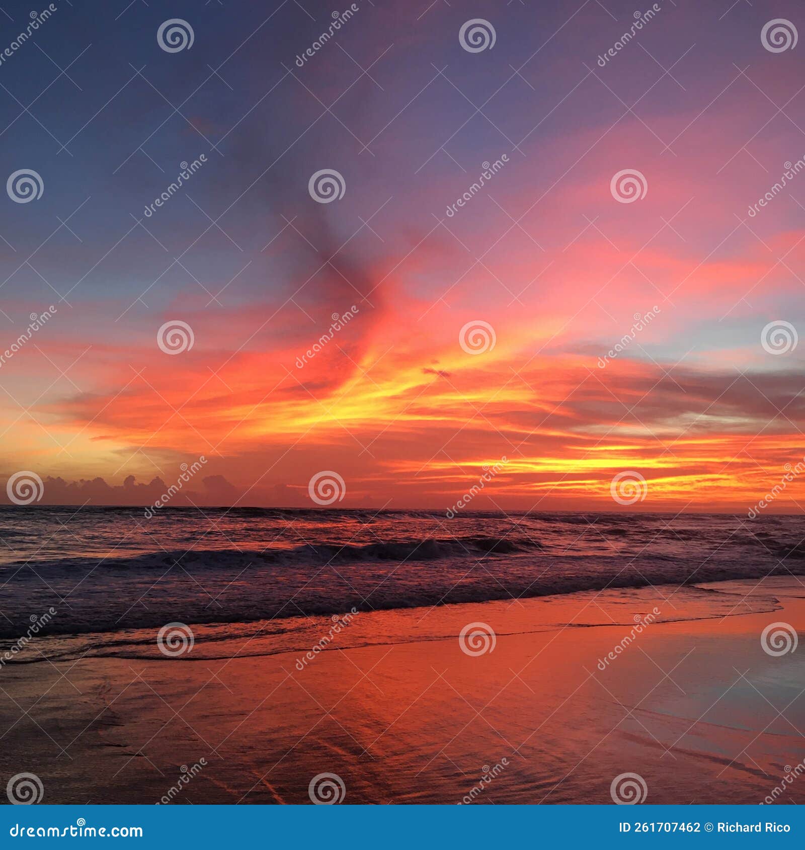 Sunset in parangtritis stock photo. Image of view, jogja - 261707462