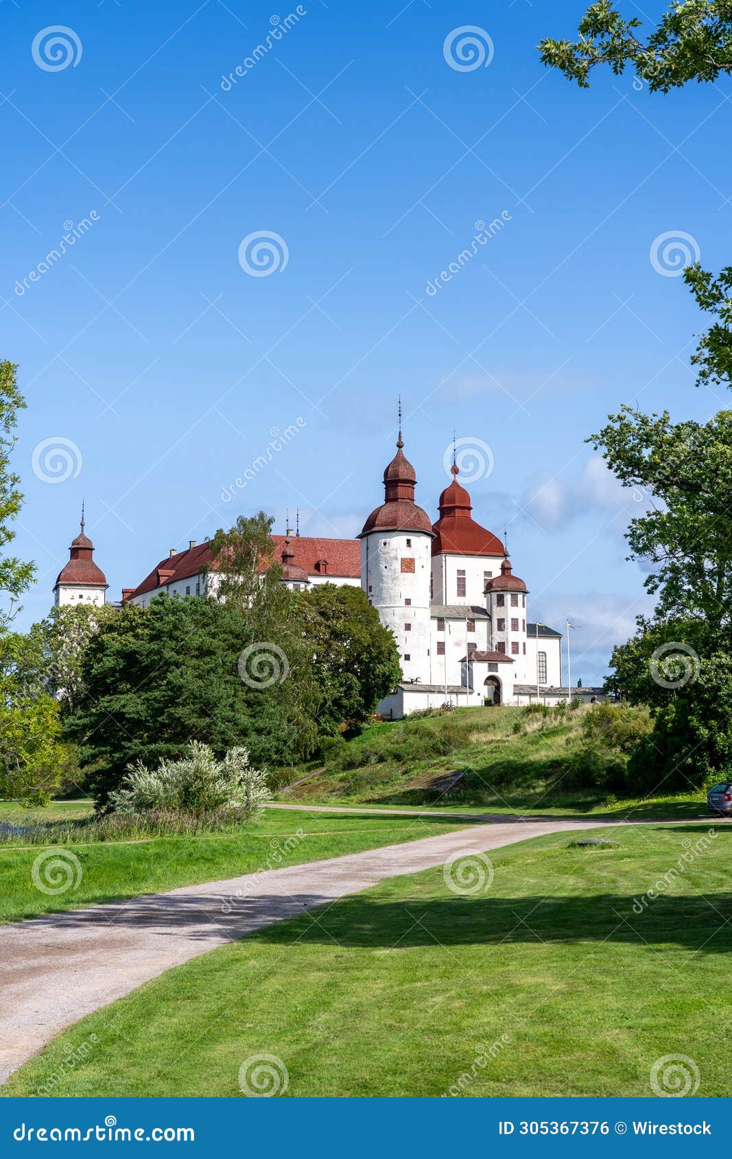 Beautiful View of Lacko Castle in Sweden. Stock Photo - Image of ...