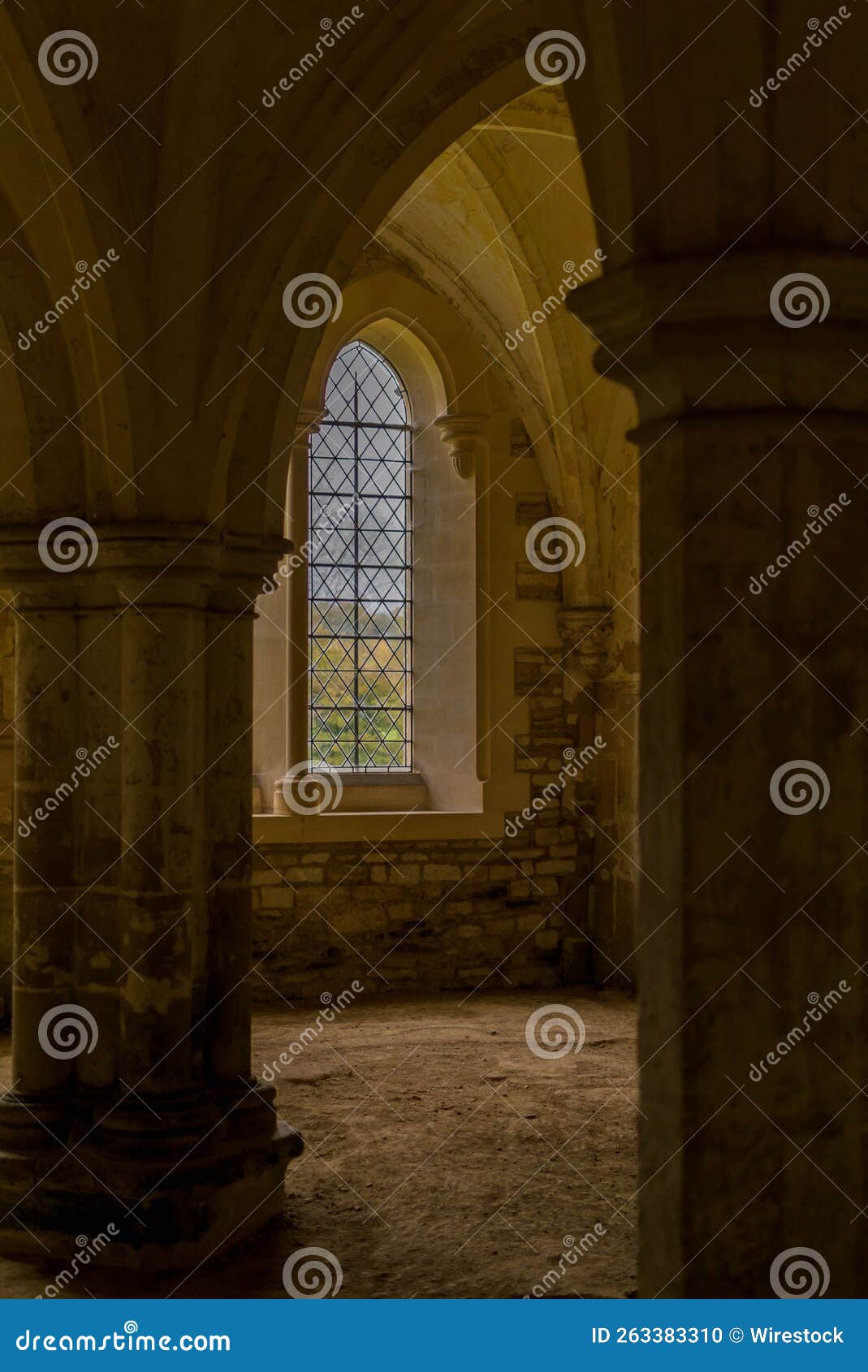 Beautiful View of Lacock Abbey Interior in England Stock Photo - Image ...