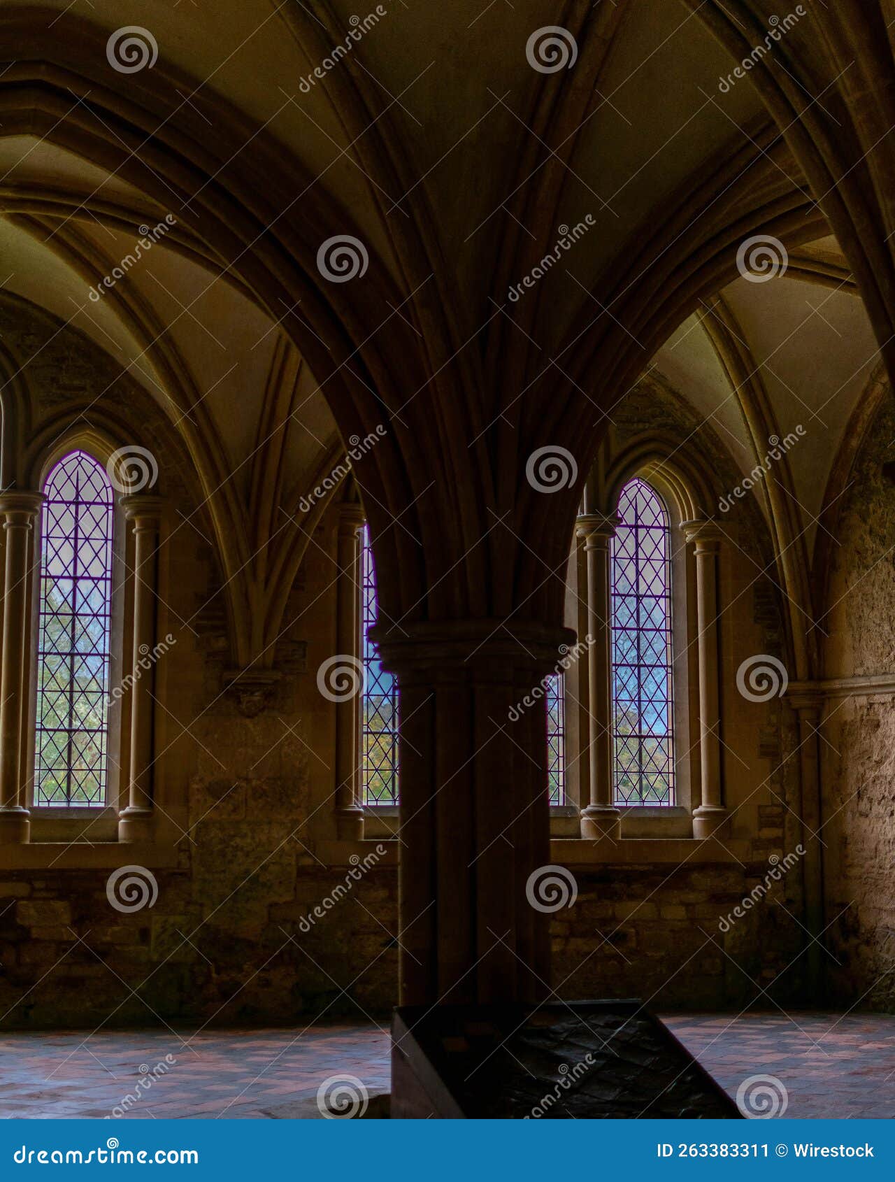 Beautiful View of Lacock Abbey Interior in England Stock Image - Image ...