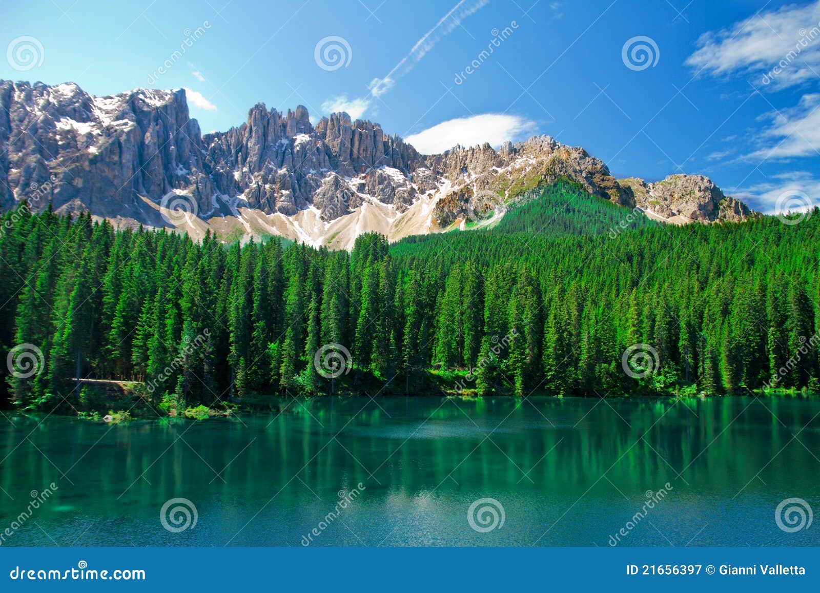 Beautiful View of a Lake on Alps in Italy Stock Image - Image of ...