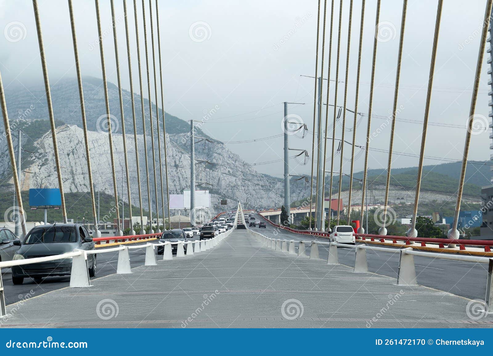 Beautiful View of Modern Bridge in City Stock Photo - Image of city ...