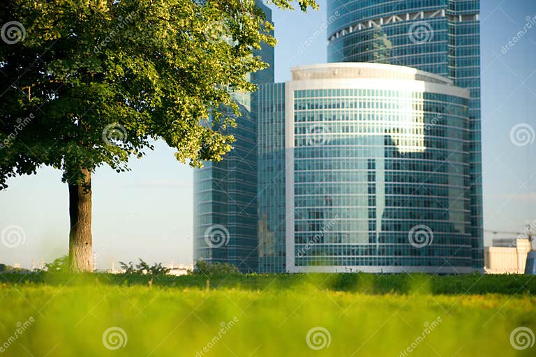 Beautiful View of a Modern Building Stock Image - Image of real ...