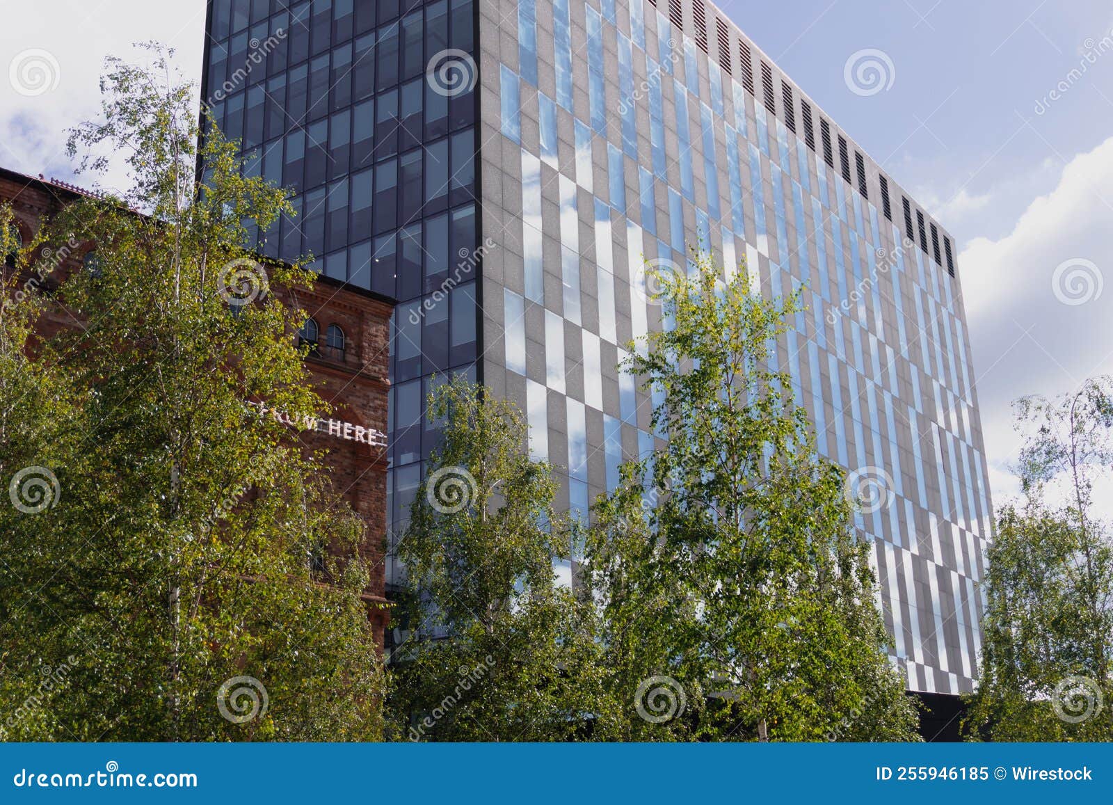 Beautiful View of a Modern Building with Reflective Windows Stock Image ...