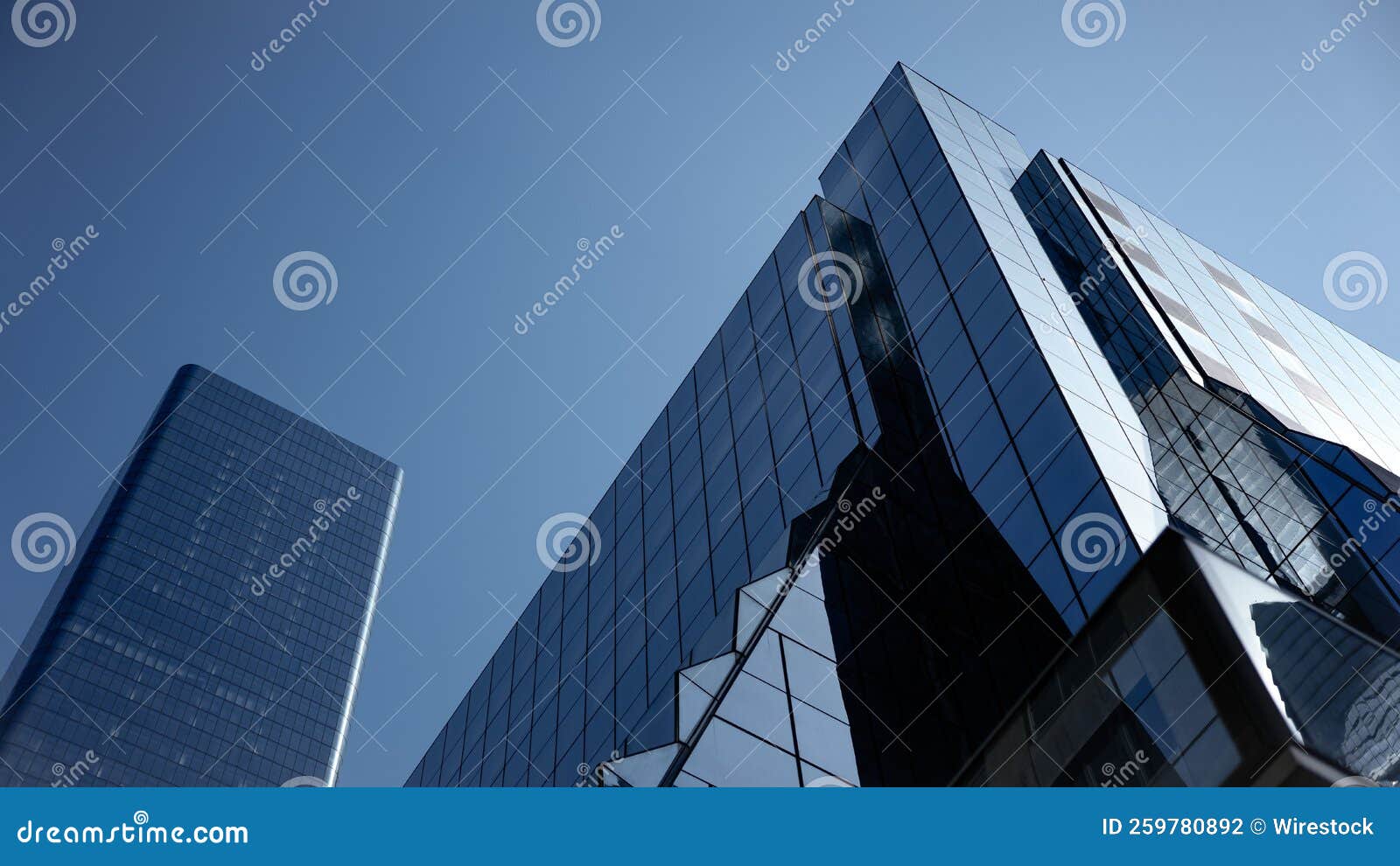 Beautiful View of a Modern Building with Reflective Windows Under the ...