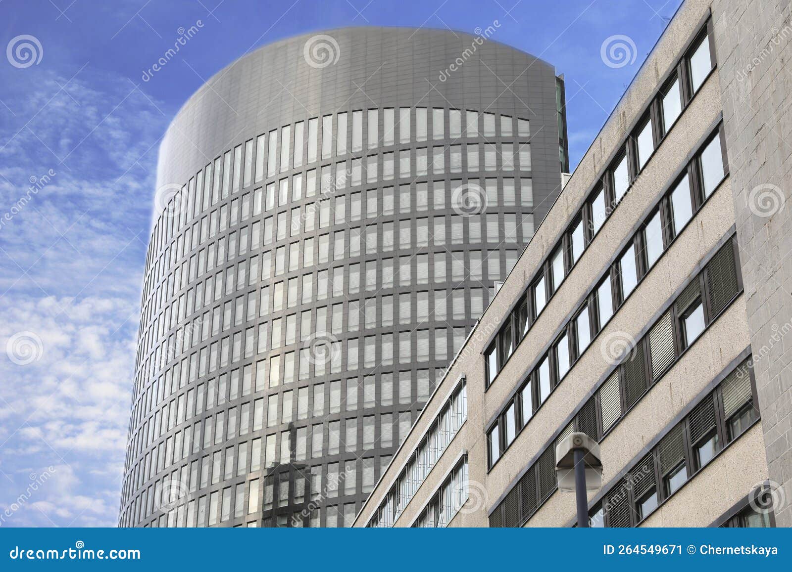 Beautiful View of Modern Buildings with Big Windows in City Stock Image ...