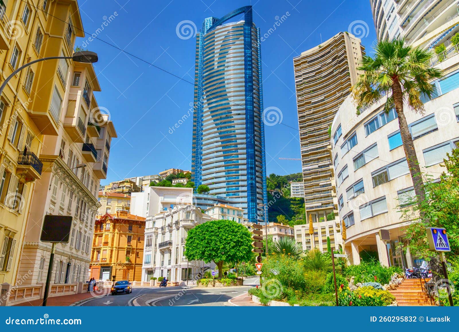 Beautiful view of Monaco stock photo. Image of modern - 260295832