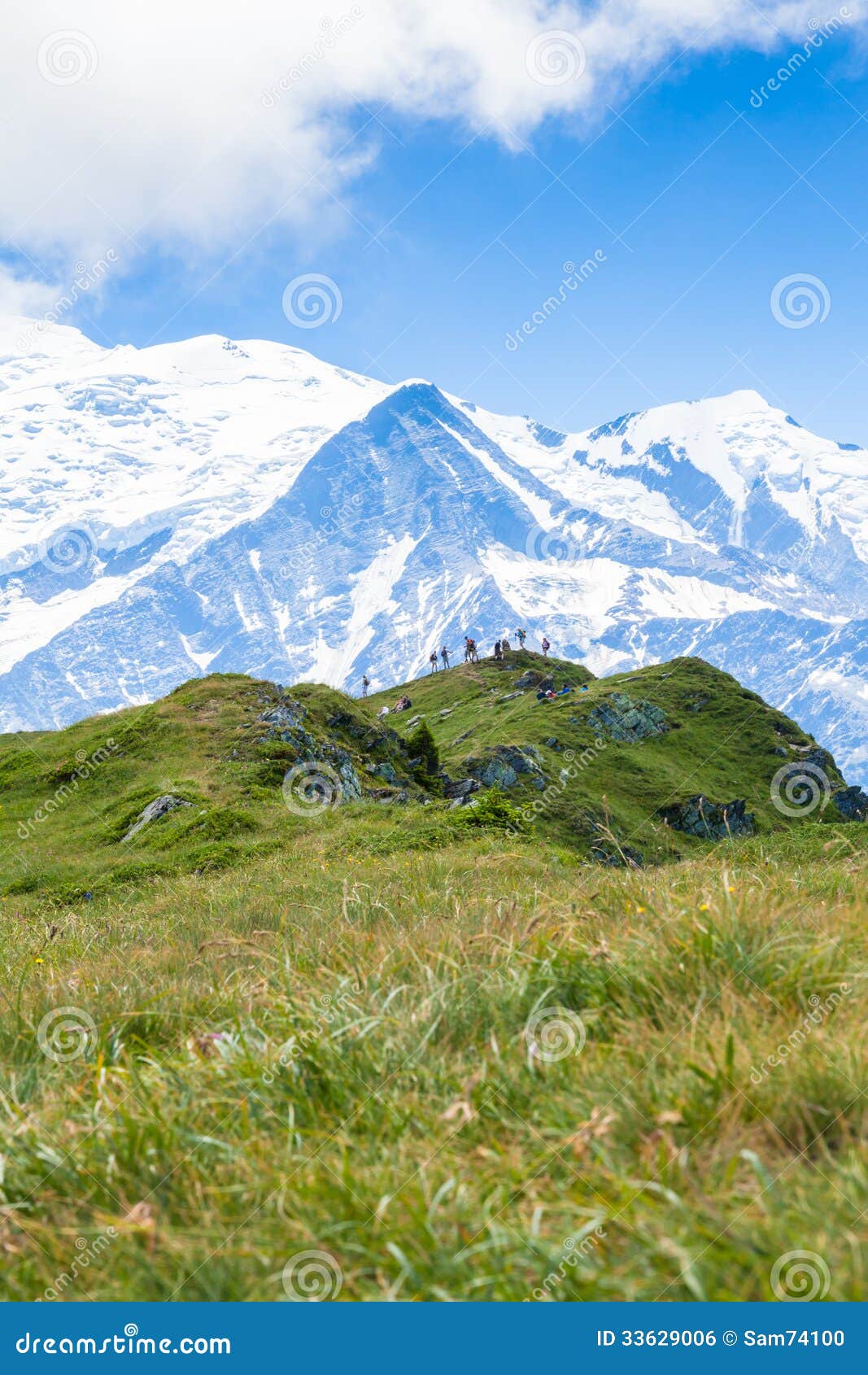 Beautiful View of the Mont Blanc in the French Alps Stock Photo - Image ...