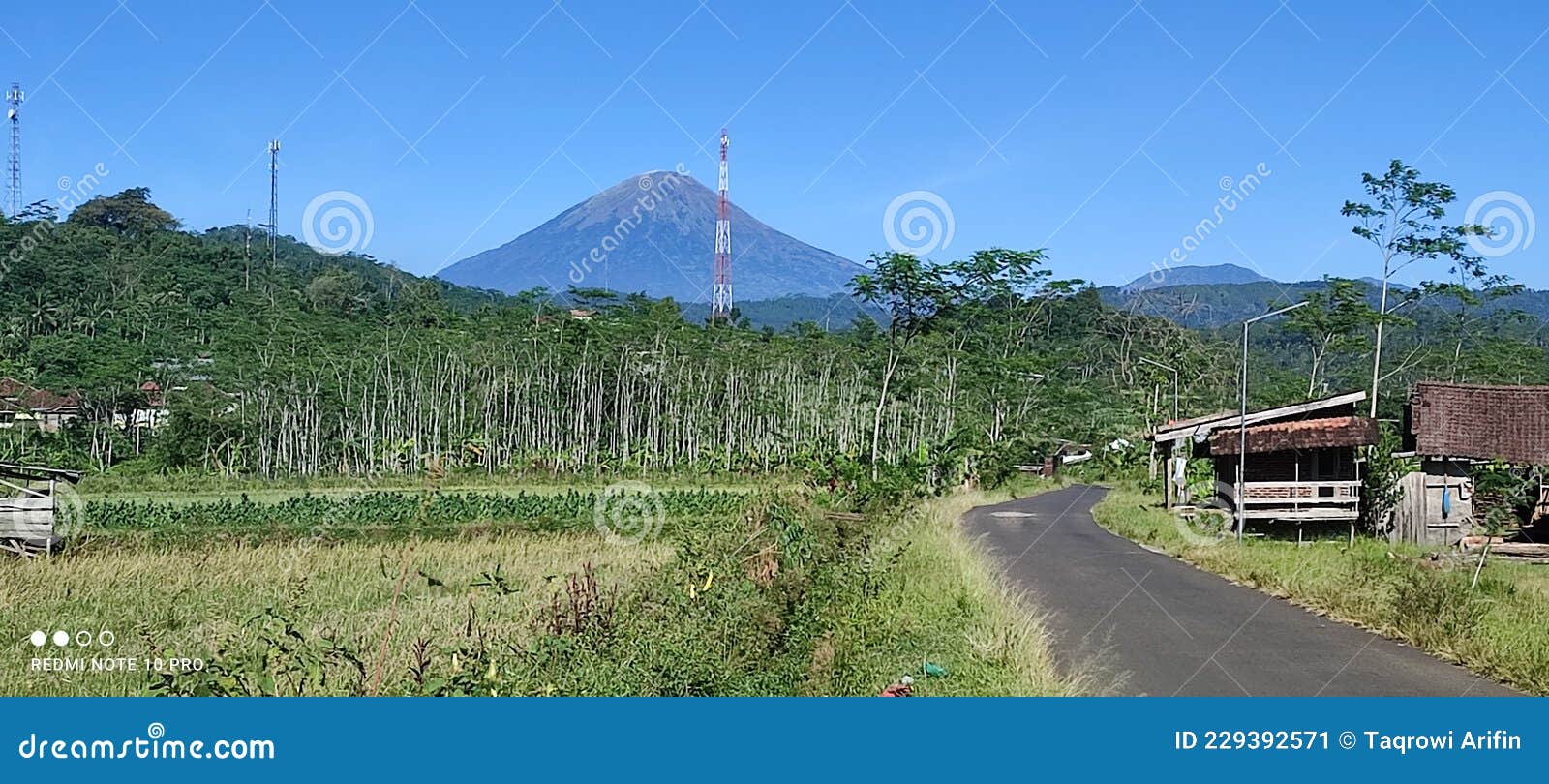 The Beautiful View of Mount Sindoro from Indonesia Stock Image - Image ...
