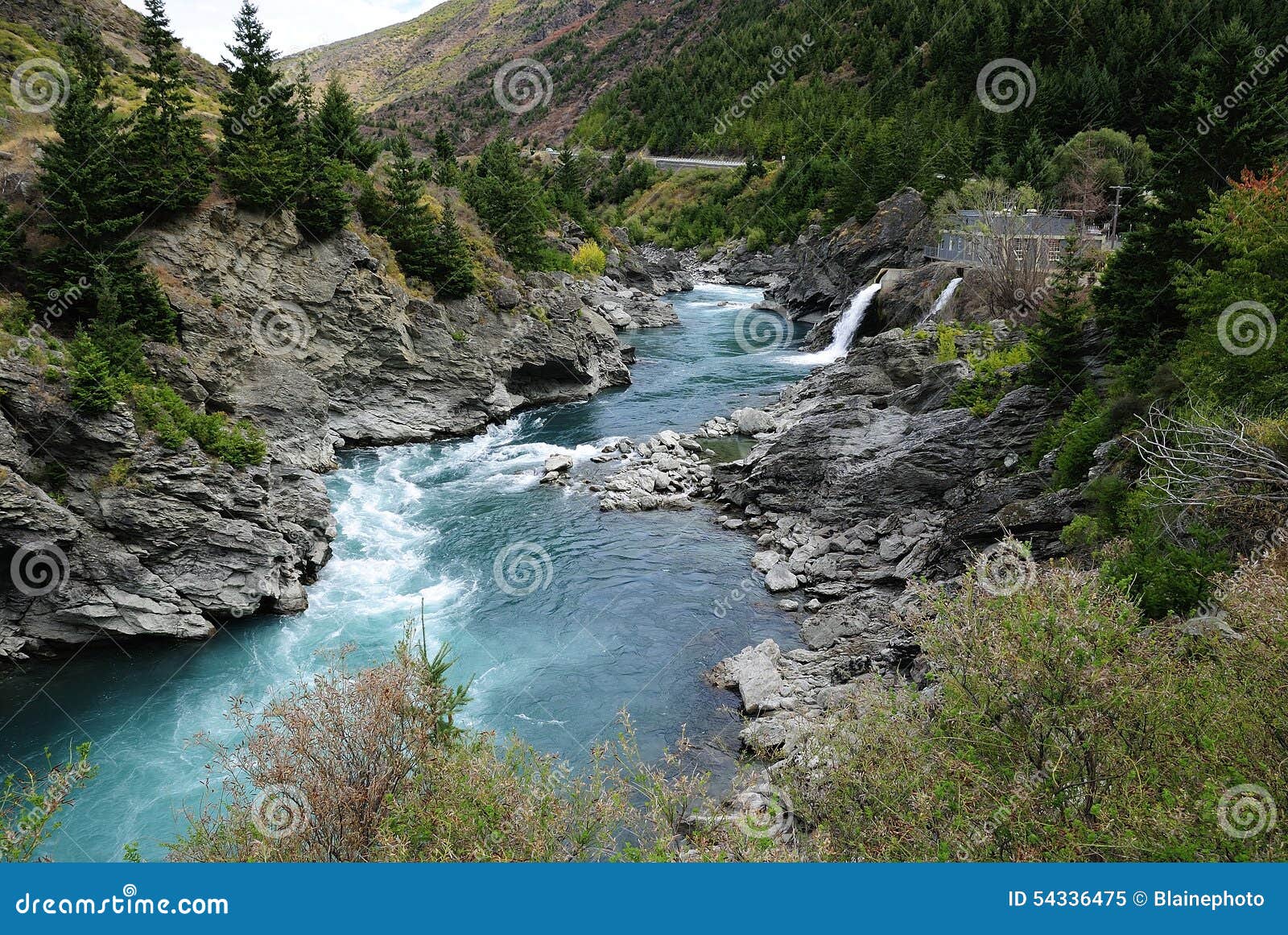 Beautiful View of Mountain Creek Stock Image - Image of land, rock ...
