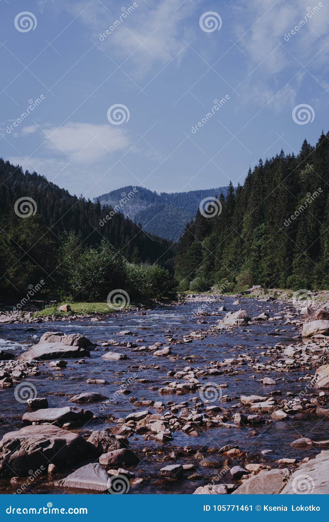 Beautiful and View of the Mountain River Stock Image - Image of tourism ...