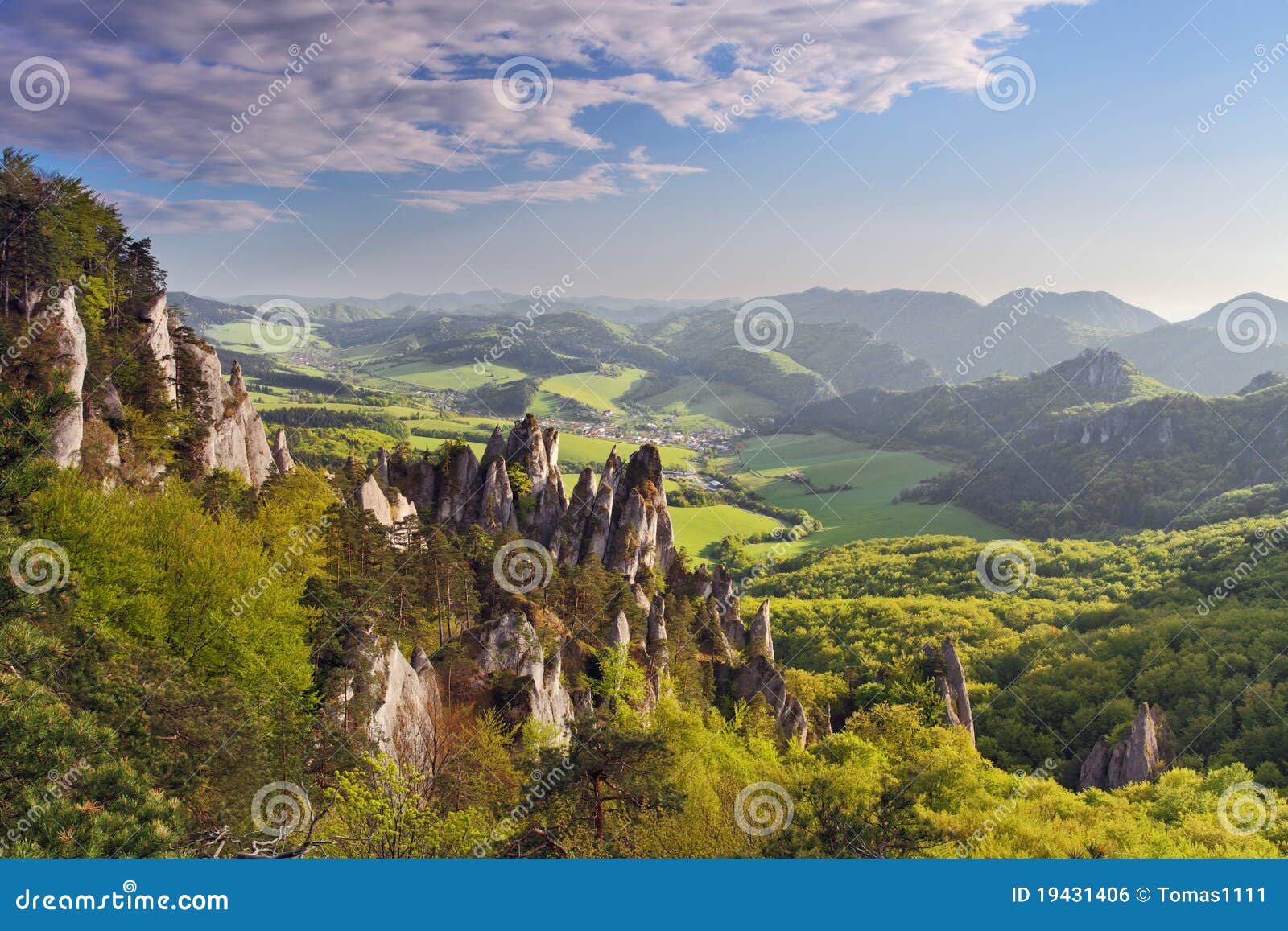 Beautiful View of the Mountain Sulov. Slovakia Stock Photo - Image of ...