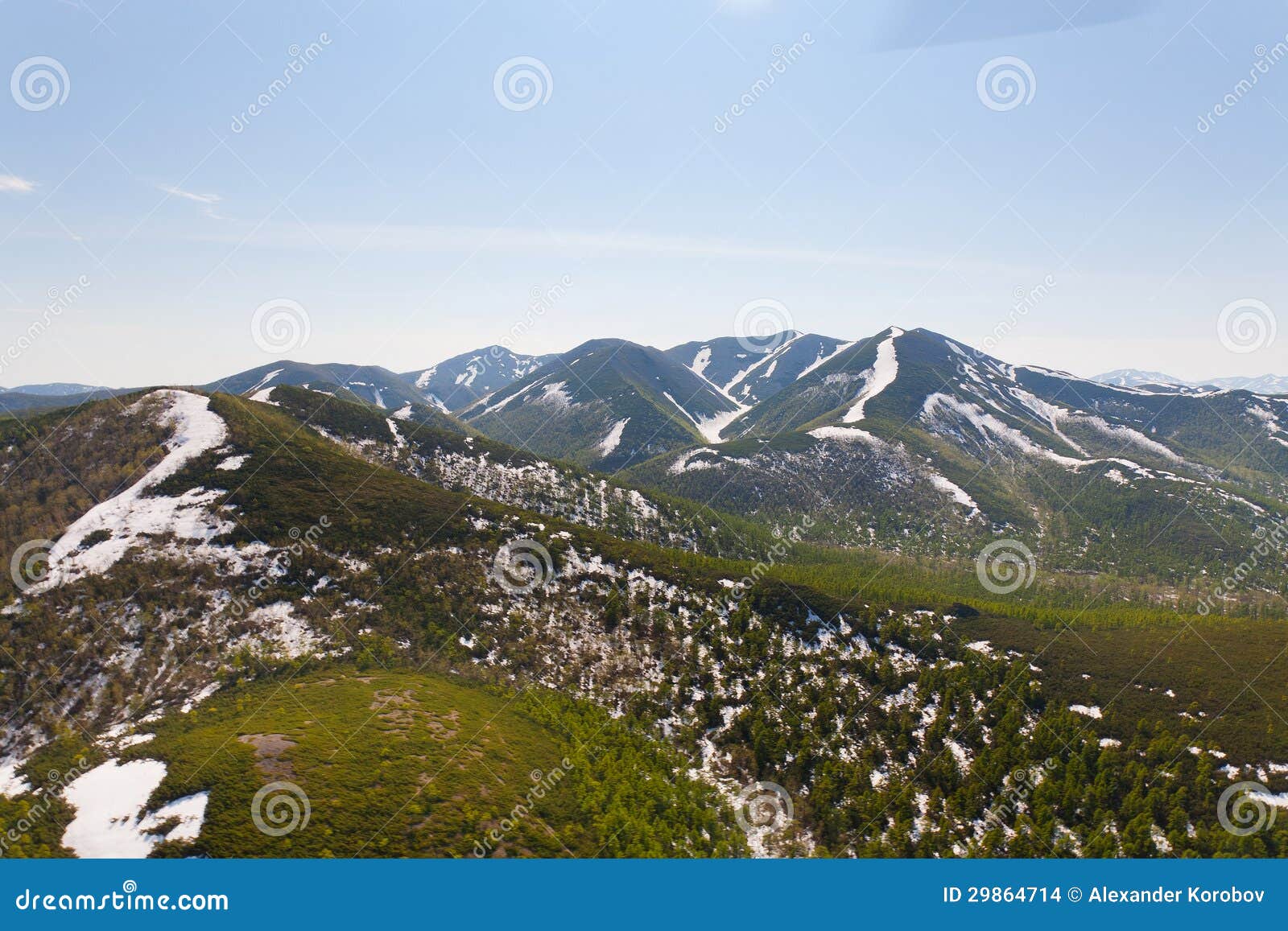 High Mountains with Forests Stock Photo - Image of greenland, spring ...