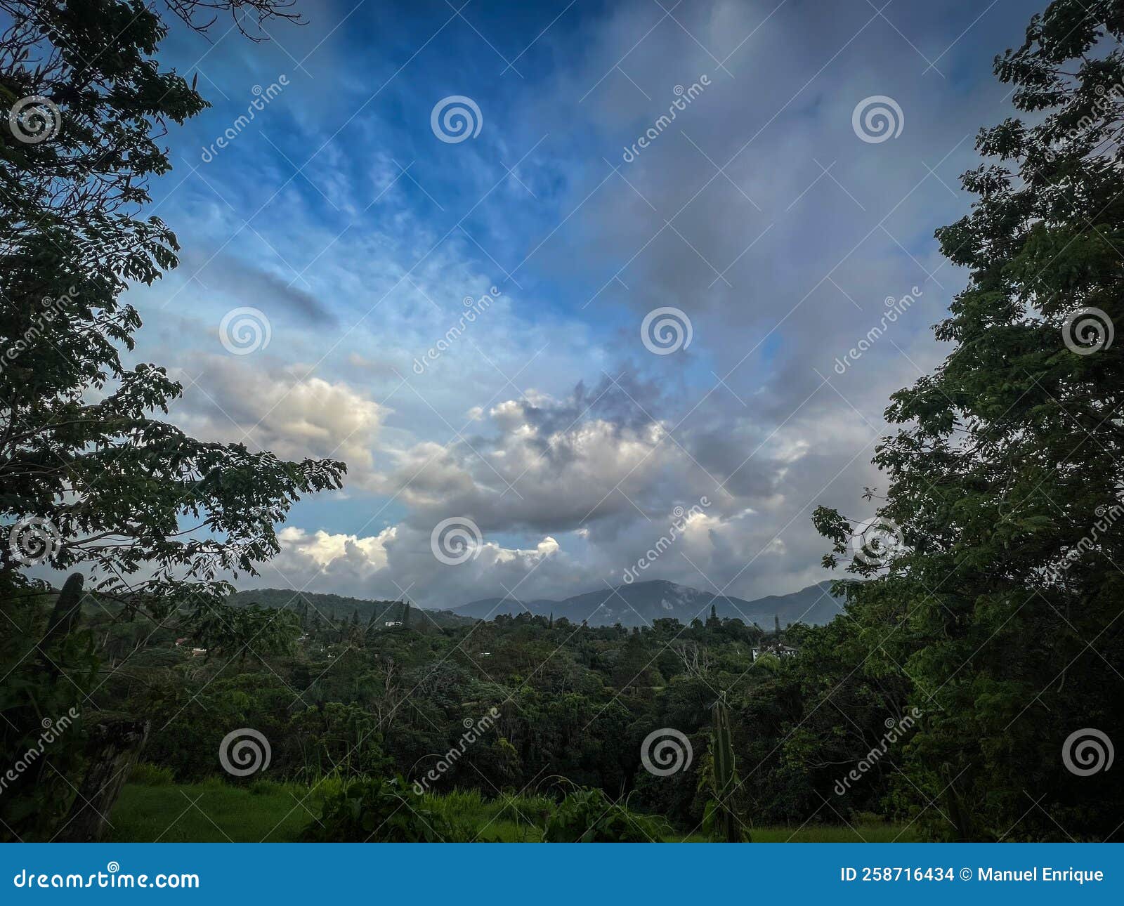 The Beautiful View of the Mountains of Jarabacoa Stock Photo - Image of ...